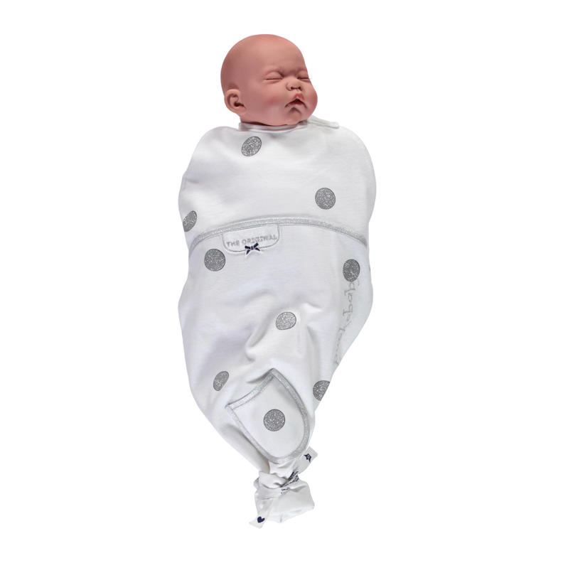 Puckababy The Original Piep baby inbakerdoek 0-3 mnd white dotty | wehkamp