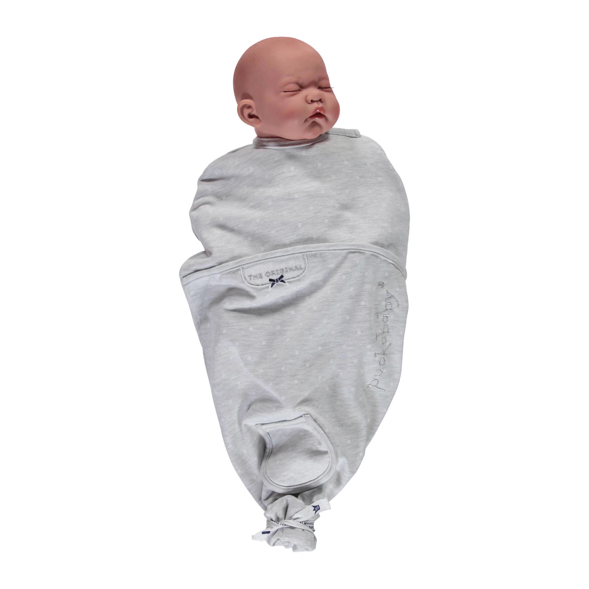 Puckababy The Original Piep baby inbakerdoek 0-3 mnd grey dotty | wehkamp