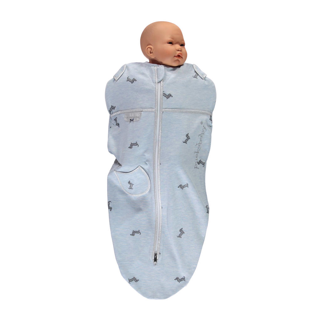 Puckababy The Original Mini baby inbakerdoek 3-6 mnd blue pucky | wehkamp