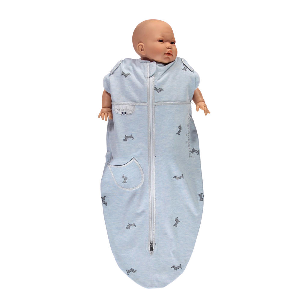 Puckababy The Original Mini baby inbakerdoek 3-6 mnd blue pucky | wehkamp