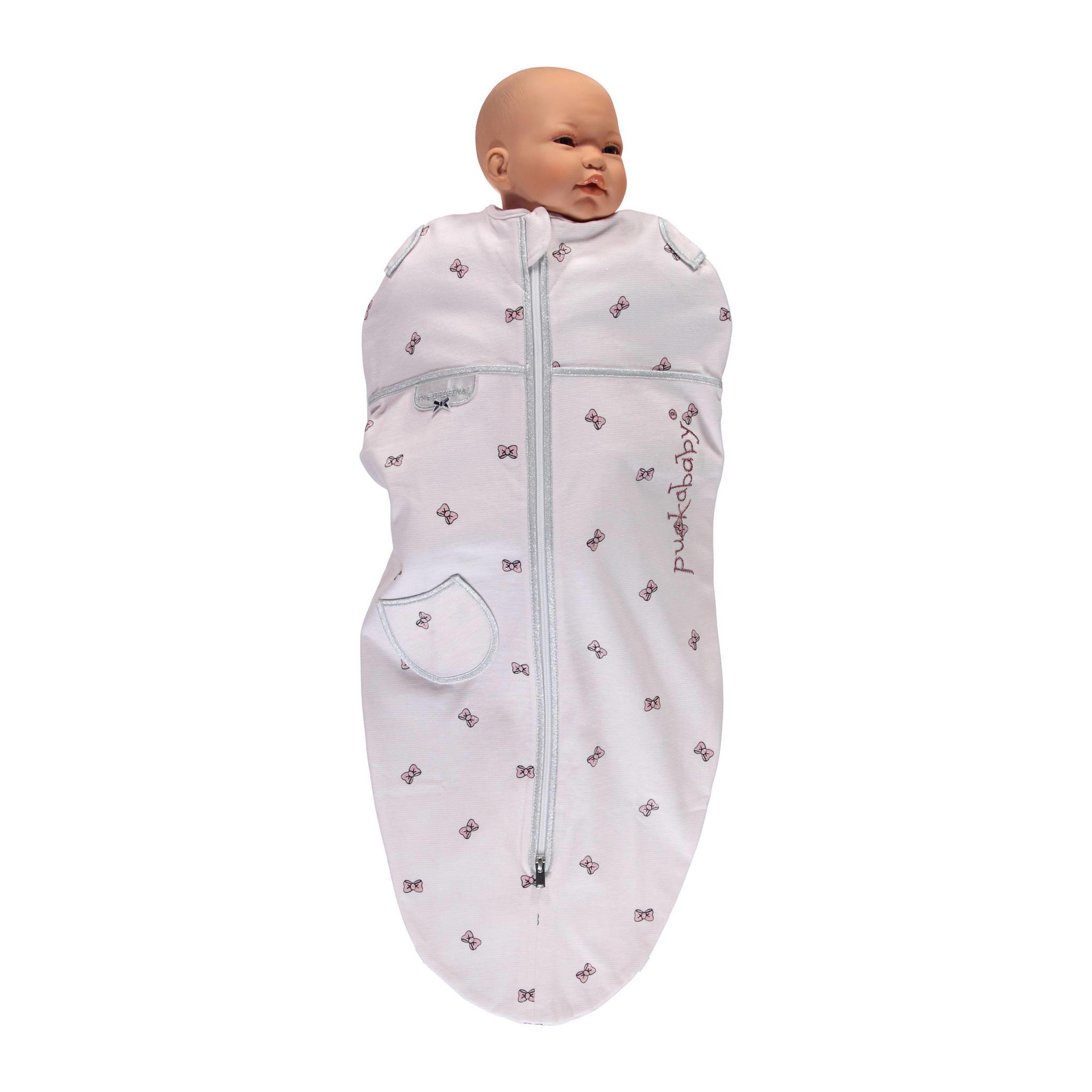 Puckababy The Original Mini baby inbakerdoek 3-6 mnd pink bowy | wehkamp