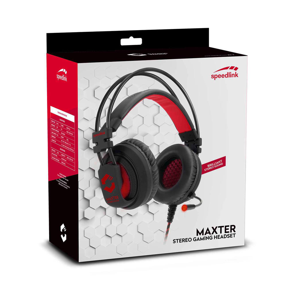 Speedlink Maxter stereo gaming headset zwart | wehkamp
