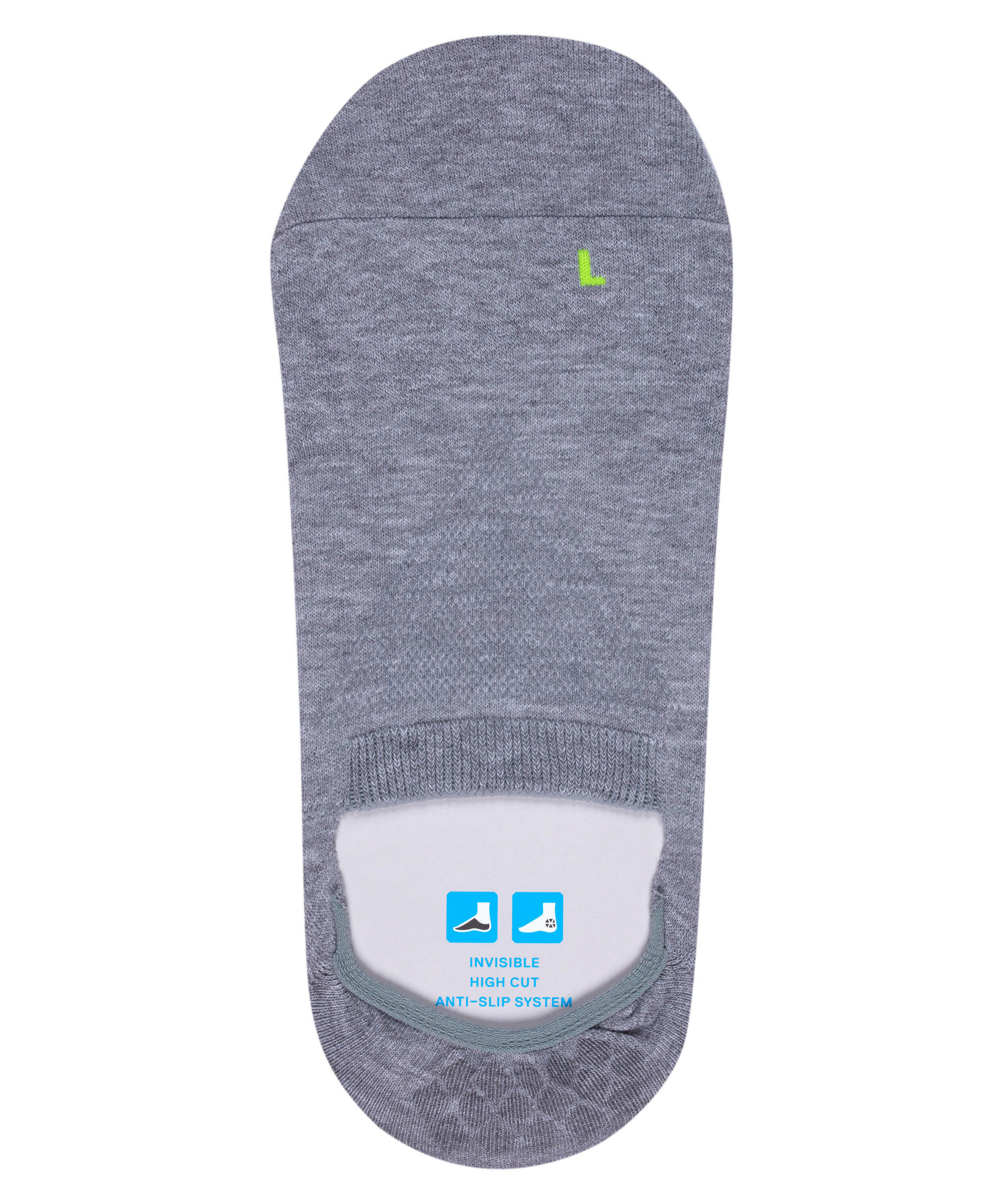 FALKE Cool Kick Invisible sneakersokken lichtgrijs | wehkamp