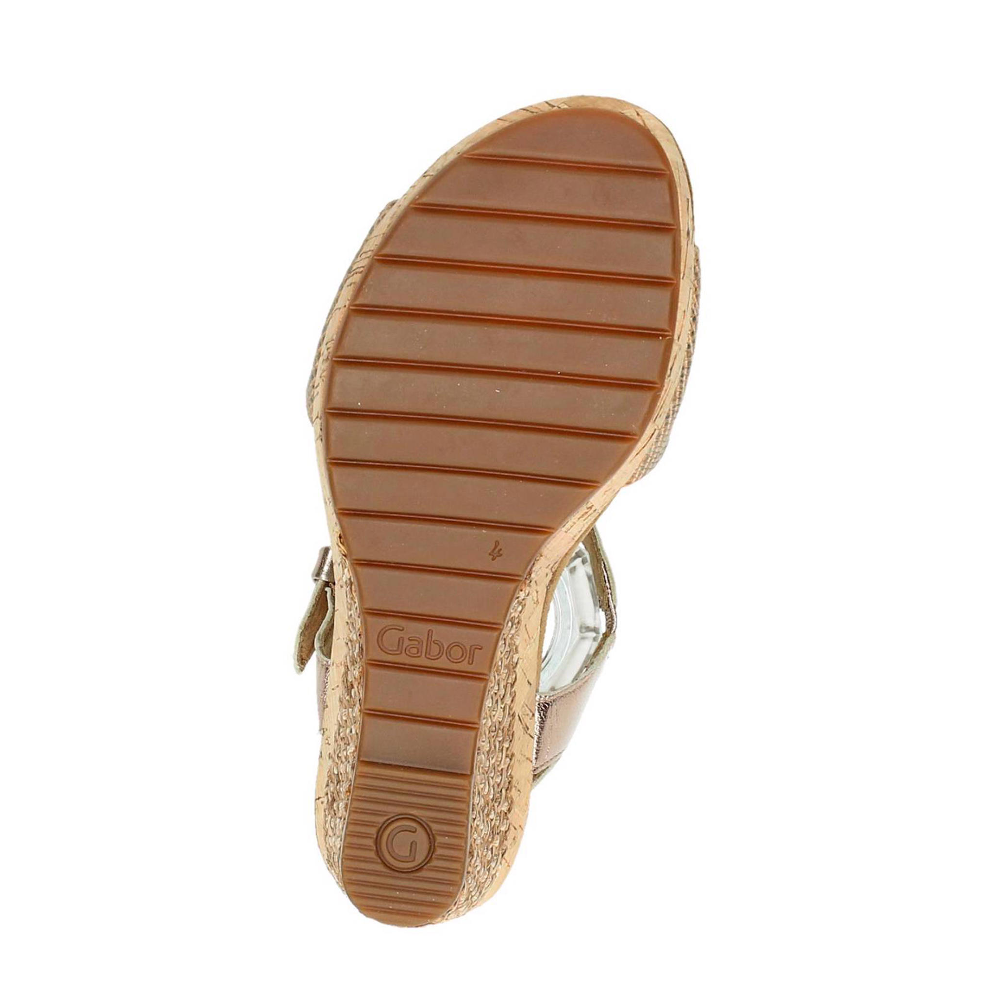 Gabor metallic leren espadrilles met reptielenprint | wehkamp