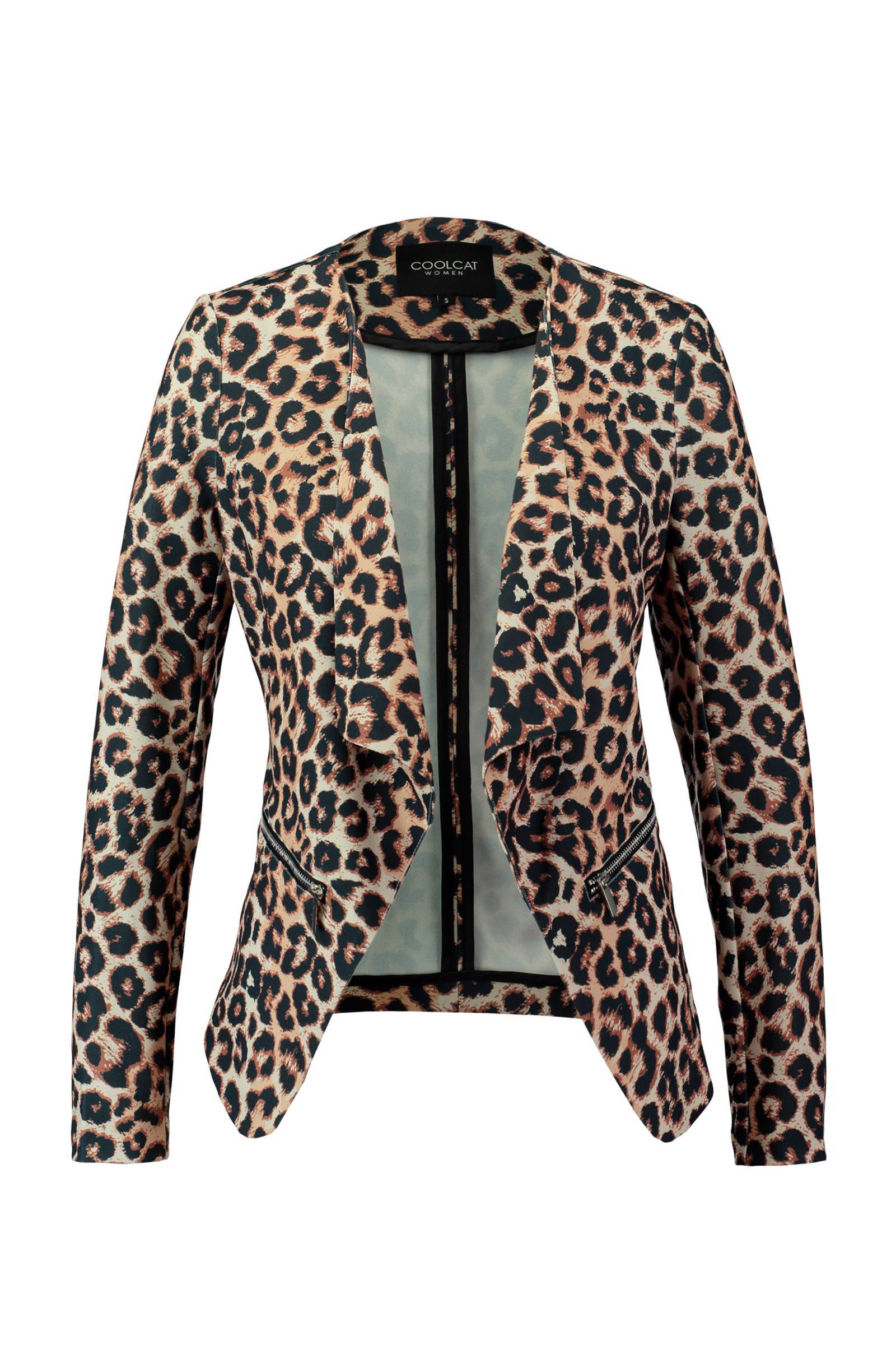 Blazer met panterprint - Jassenshoponline.nl