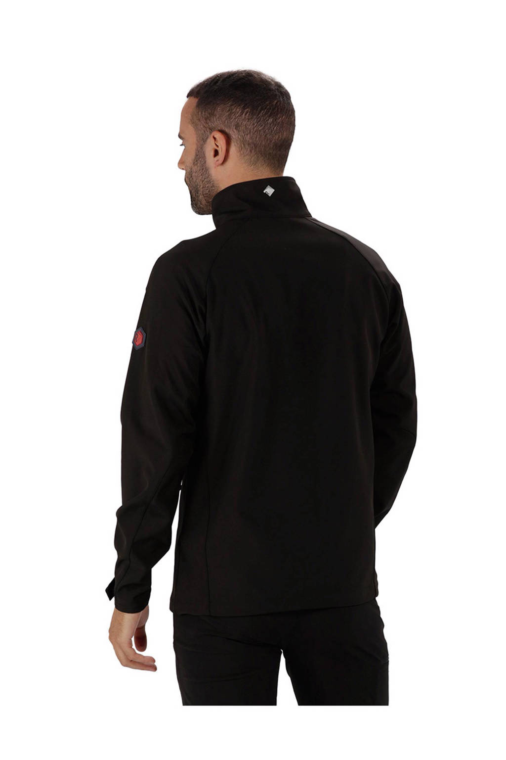 Regatta softshell jack zwart | wehkamp