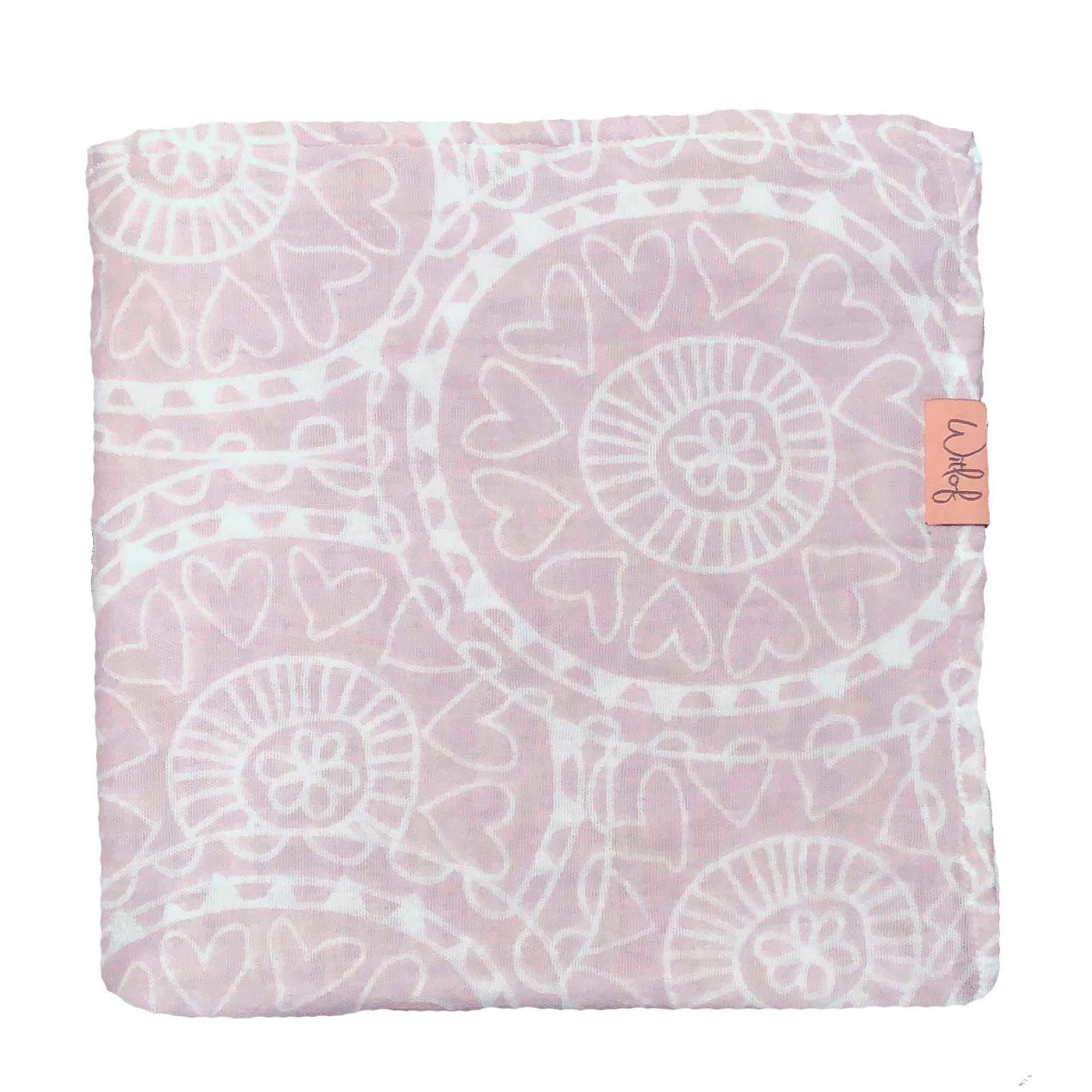 Witlof for kids Little lof hydrofiele doek 120x120 cm misty pink | wehkamp