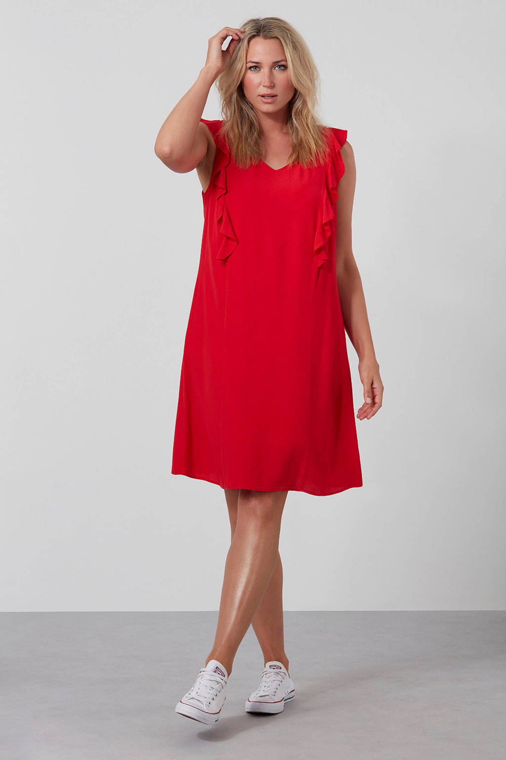 MS Mode jurk rood | wehkamp