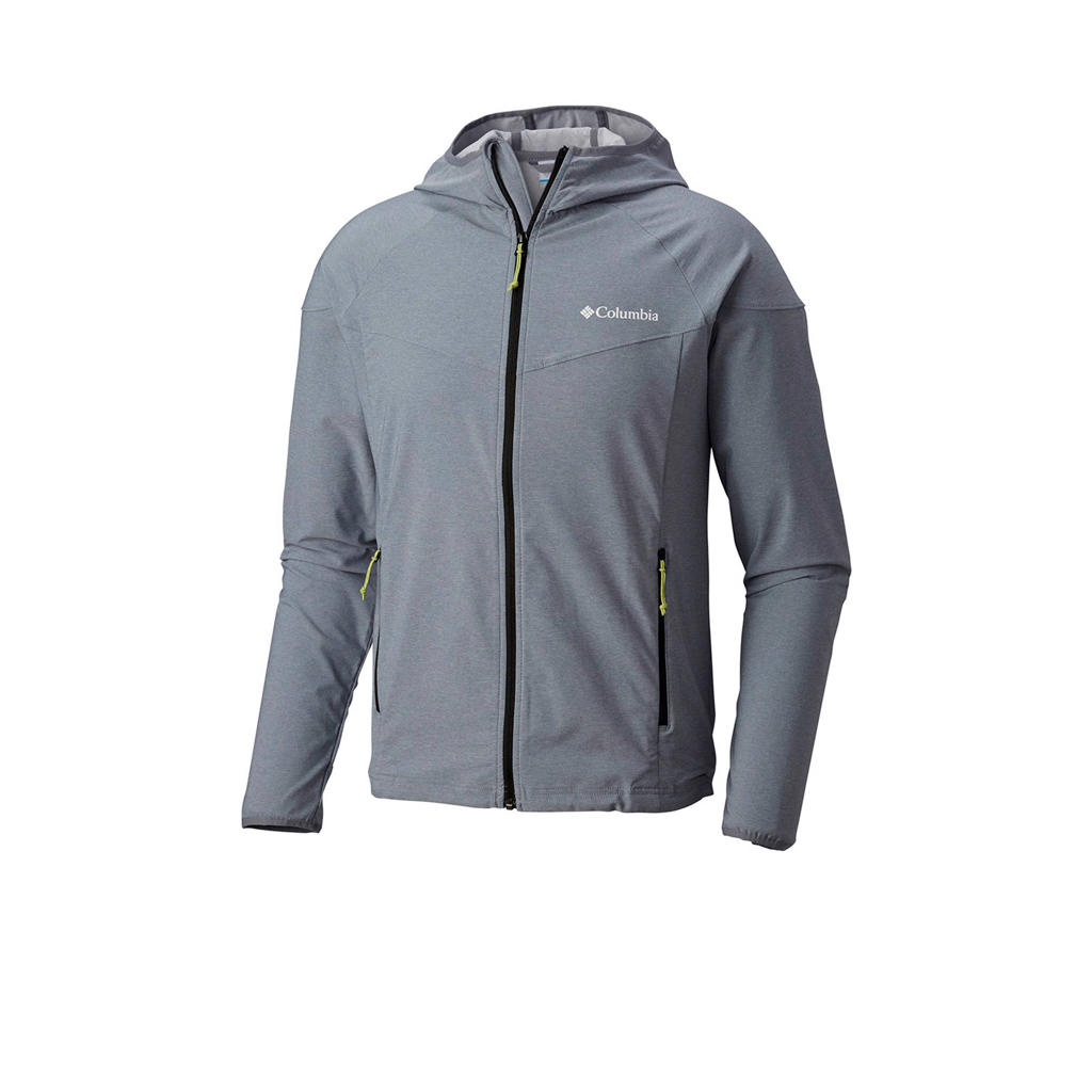 Columbia softshell jack grijs | wehkamp