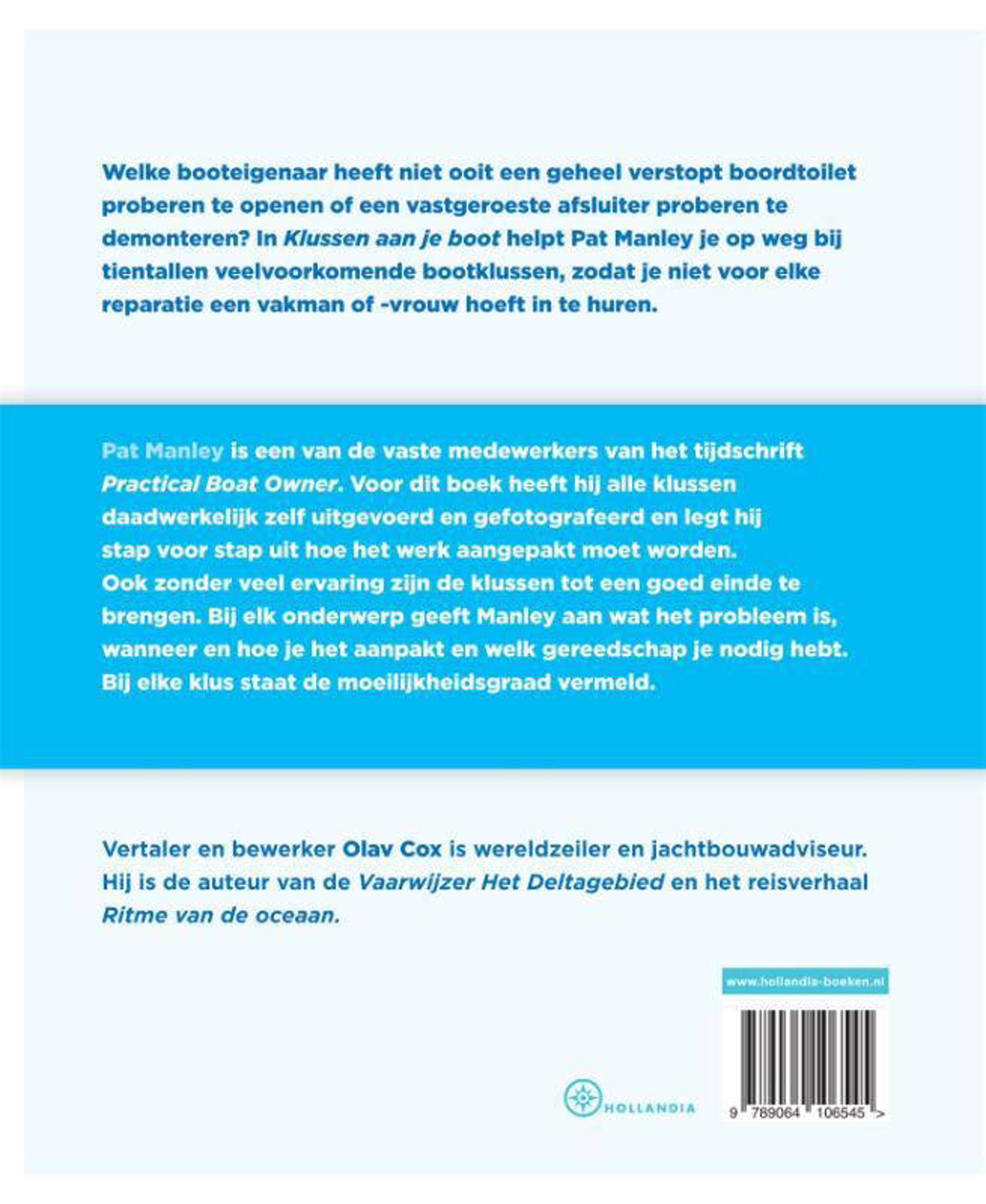 Pat Manley Klussen aan je boot | wehkamp