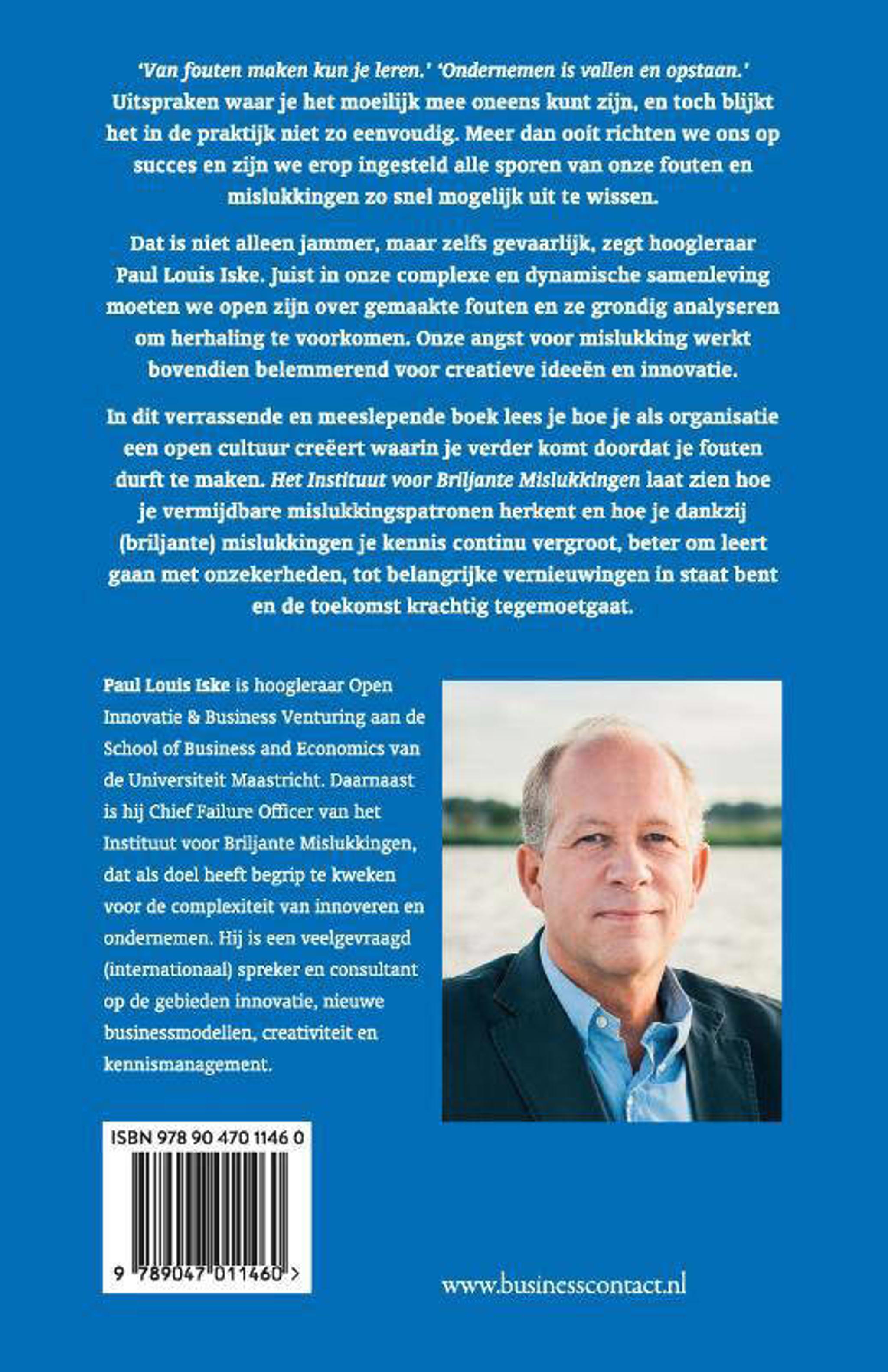 Paul Louis Iske Instituut Voor Briljante Mislukkingen Wehkamp