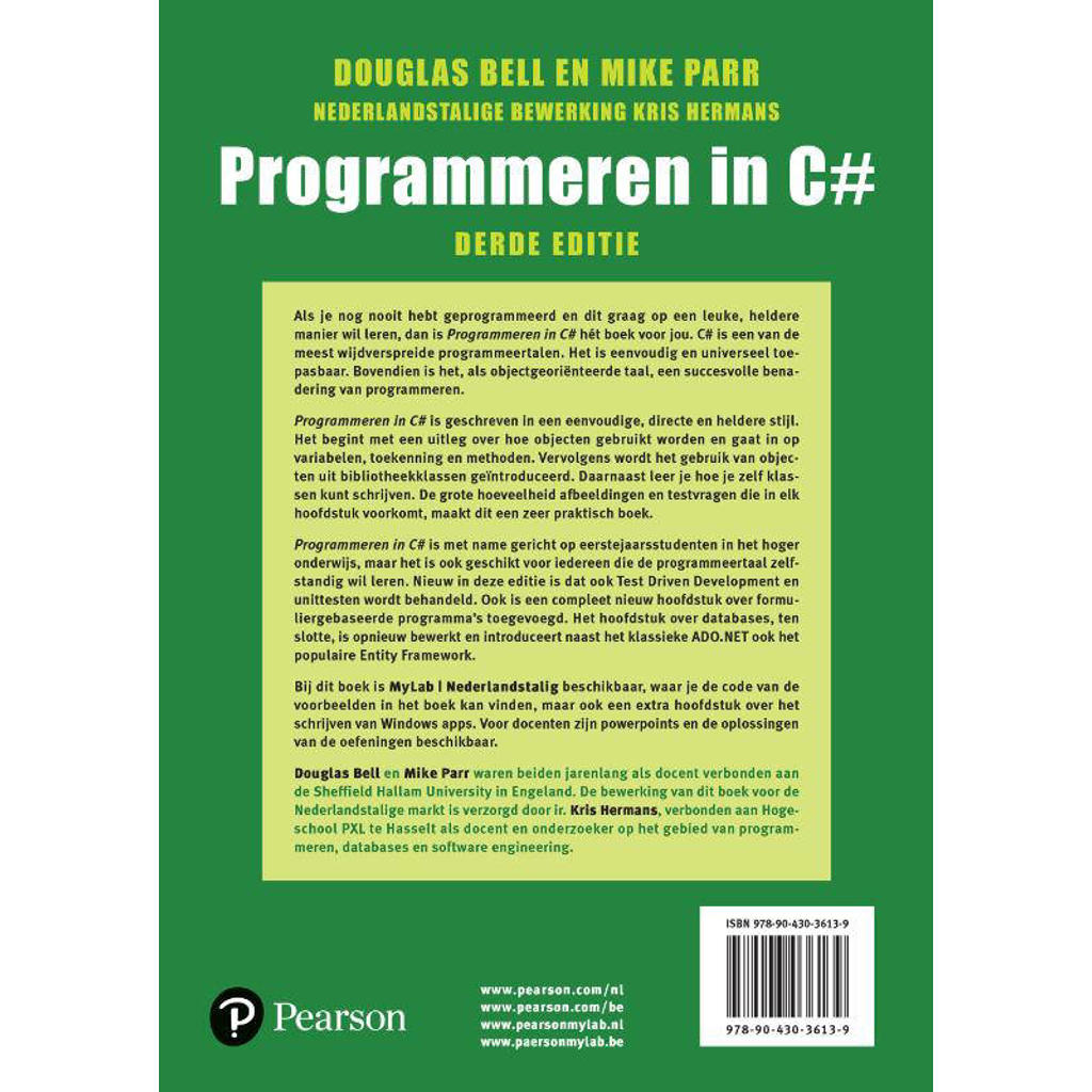 Douglas Bell, Mike Parr en Kris Hermans Programmeren in C# | wehkamp