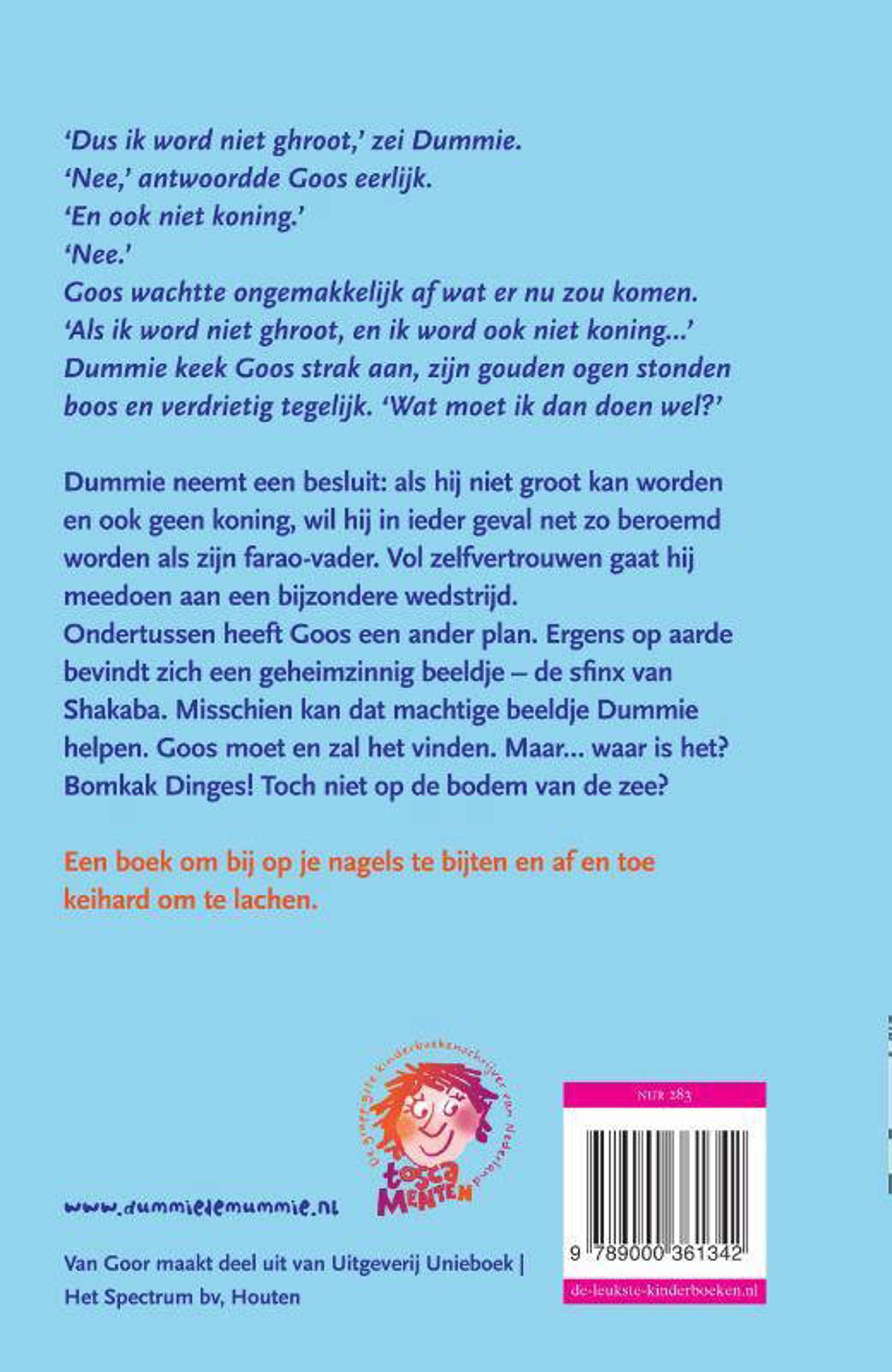 Tosca Menten Dummie de mummie: Dummie de mummie en de sfinx van Shakaba ...