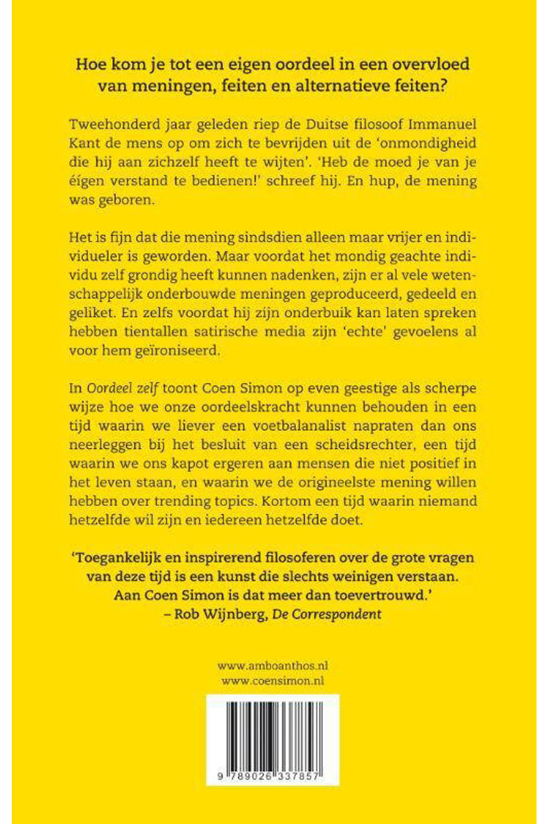 Coen Simon Oordeel zelf kopen? | Morgen in huis | wehkamp