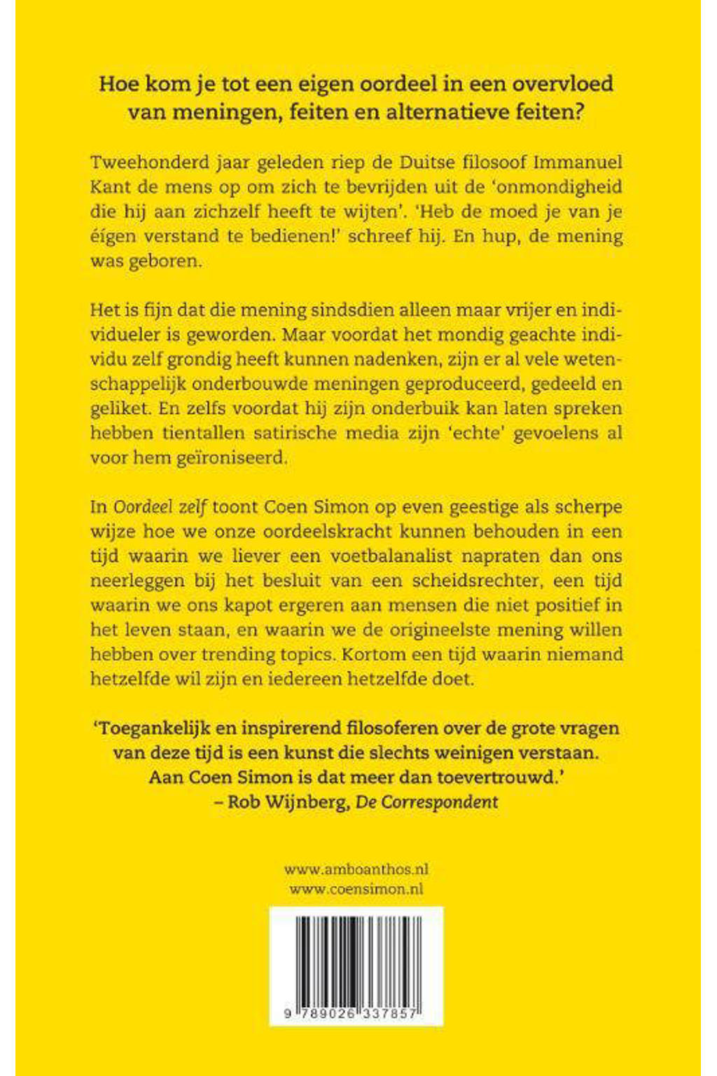 Coen Simon Oordeel zelf kopen? | Morgen in huis | wehkamp