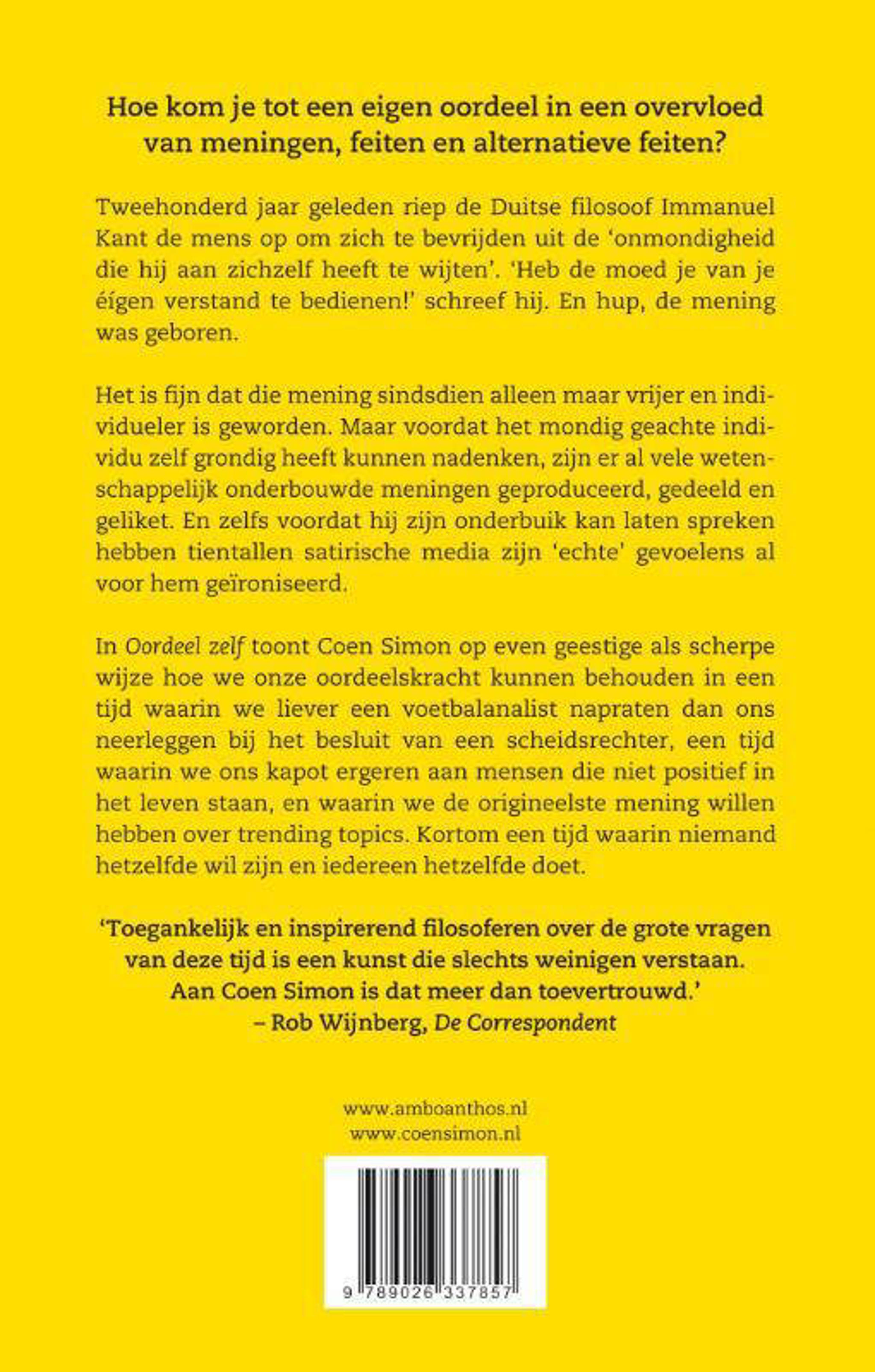 Coen Simon Oordeel zelf kopen? | Morgen in huis | wehkamp