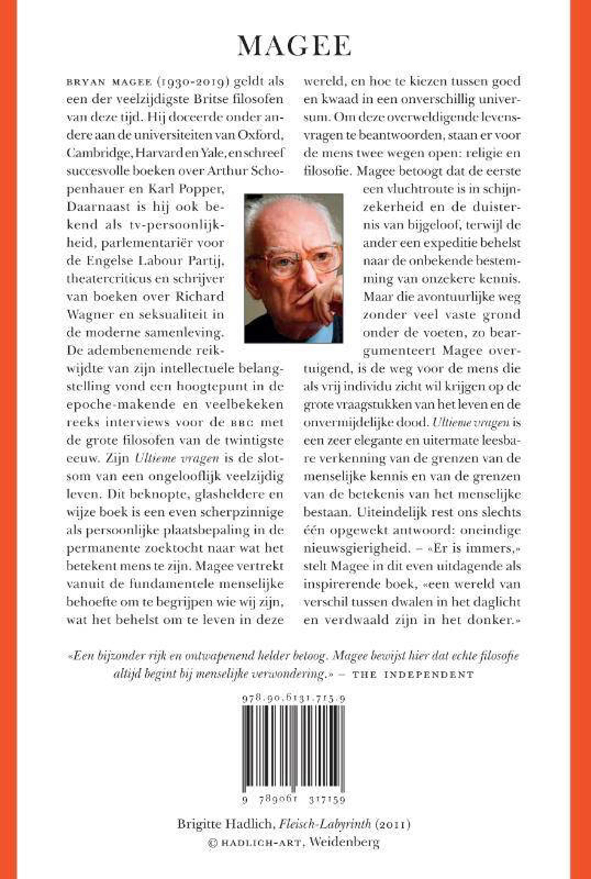 Bryan Magee Ultieme vragen kopen? | Morgen in huis | wehkamp
