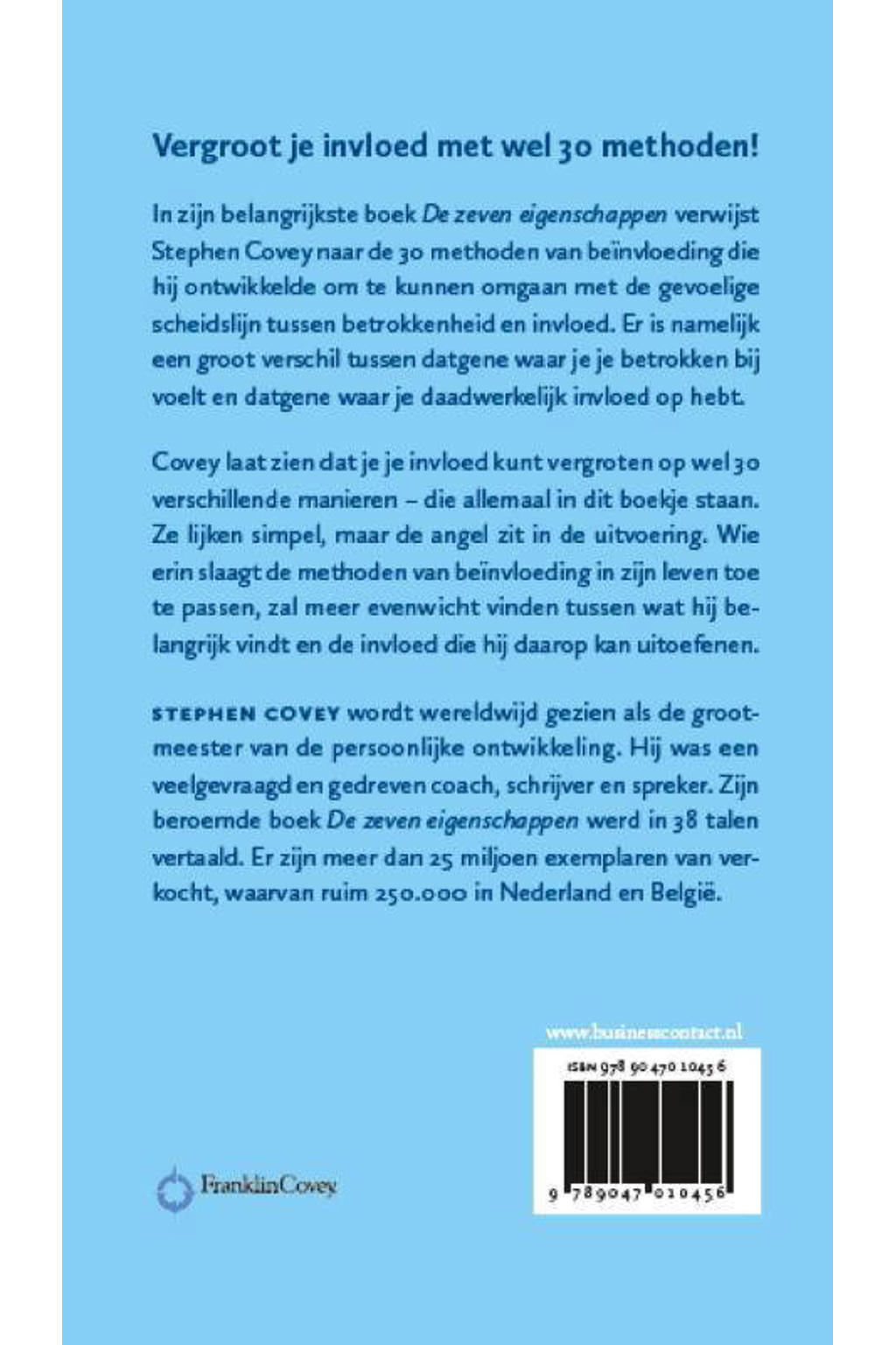 Stephen Covey 30 methoden van beïnvloeding | wehkamp