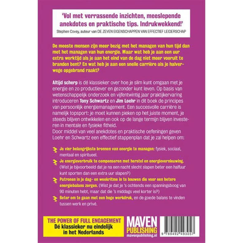 Jim Loehr en Tony Schwartz Altijd scherp | wehkamp