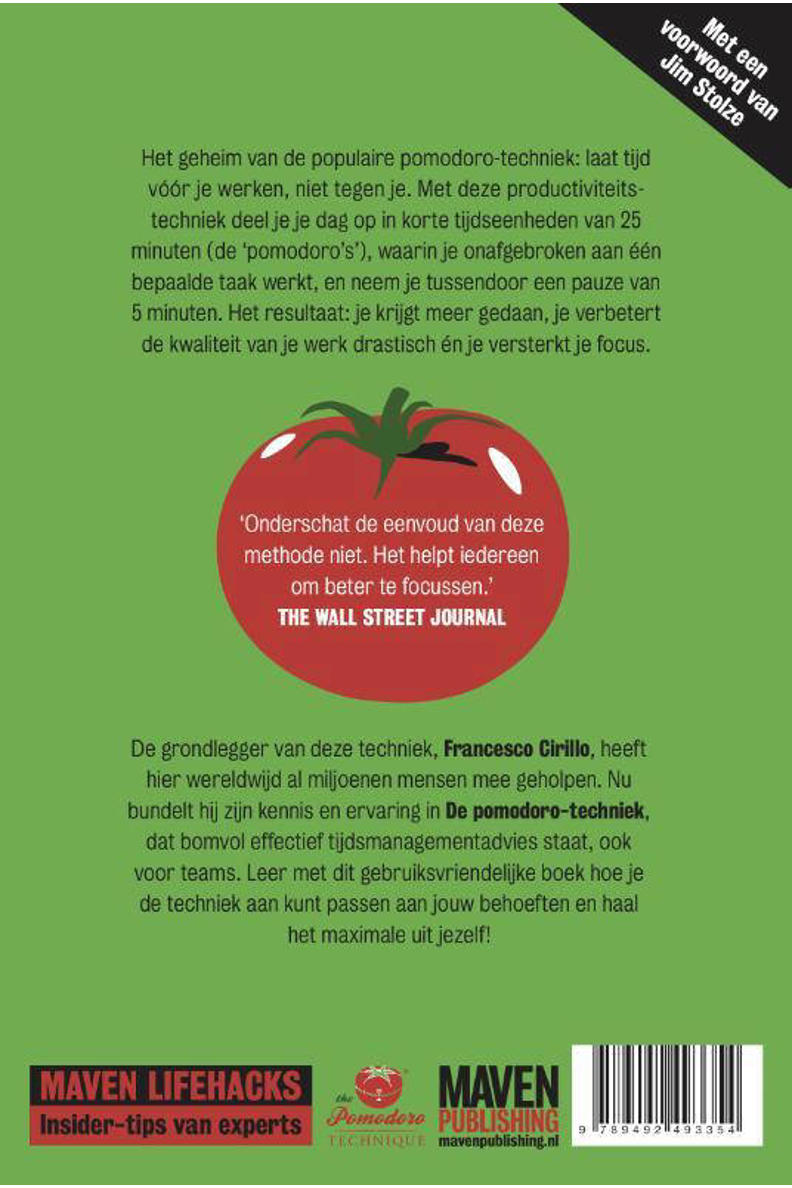 Francesco Cirillo De pomodoro-techniek | wehkamp
