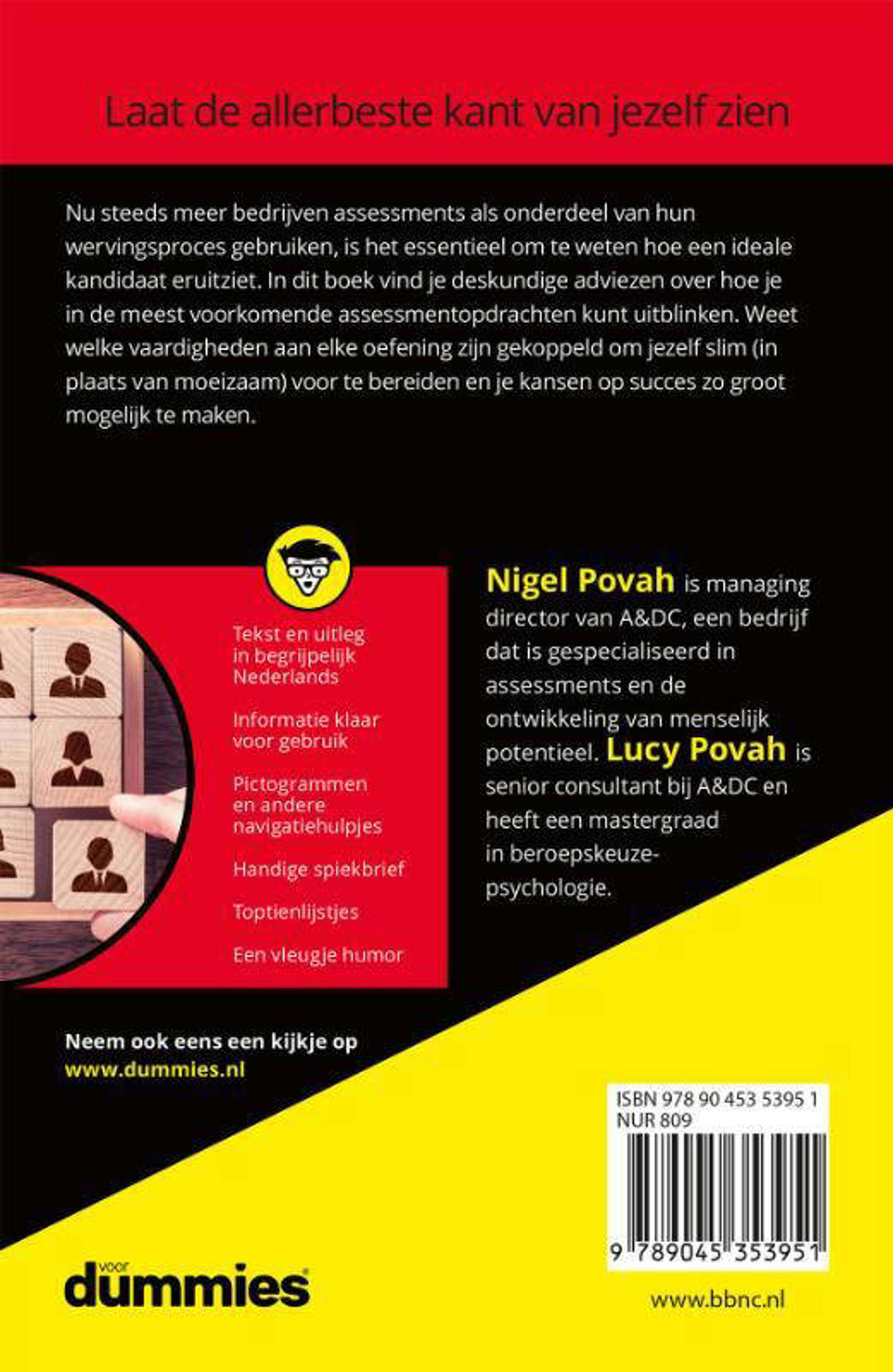 Nigel Povah en Lucy Povah Voor Dummies: Assessments voor dummies | wehkamp