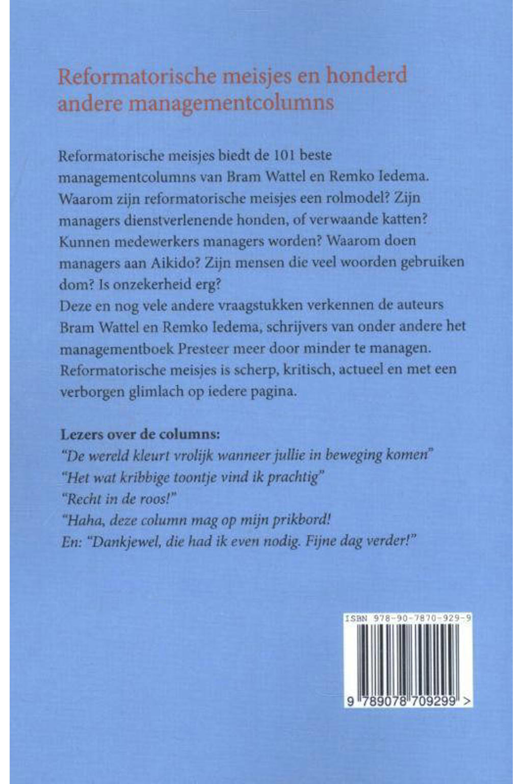 Bram Wattel en Remko Iedema Reformatorische meisjes | wehkamp