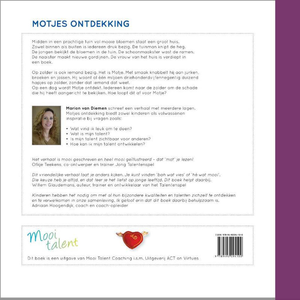 Marion van Diemen Motjes ontdekking | wehkamp