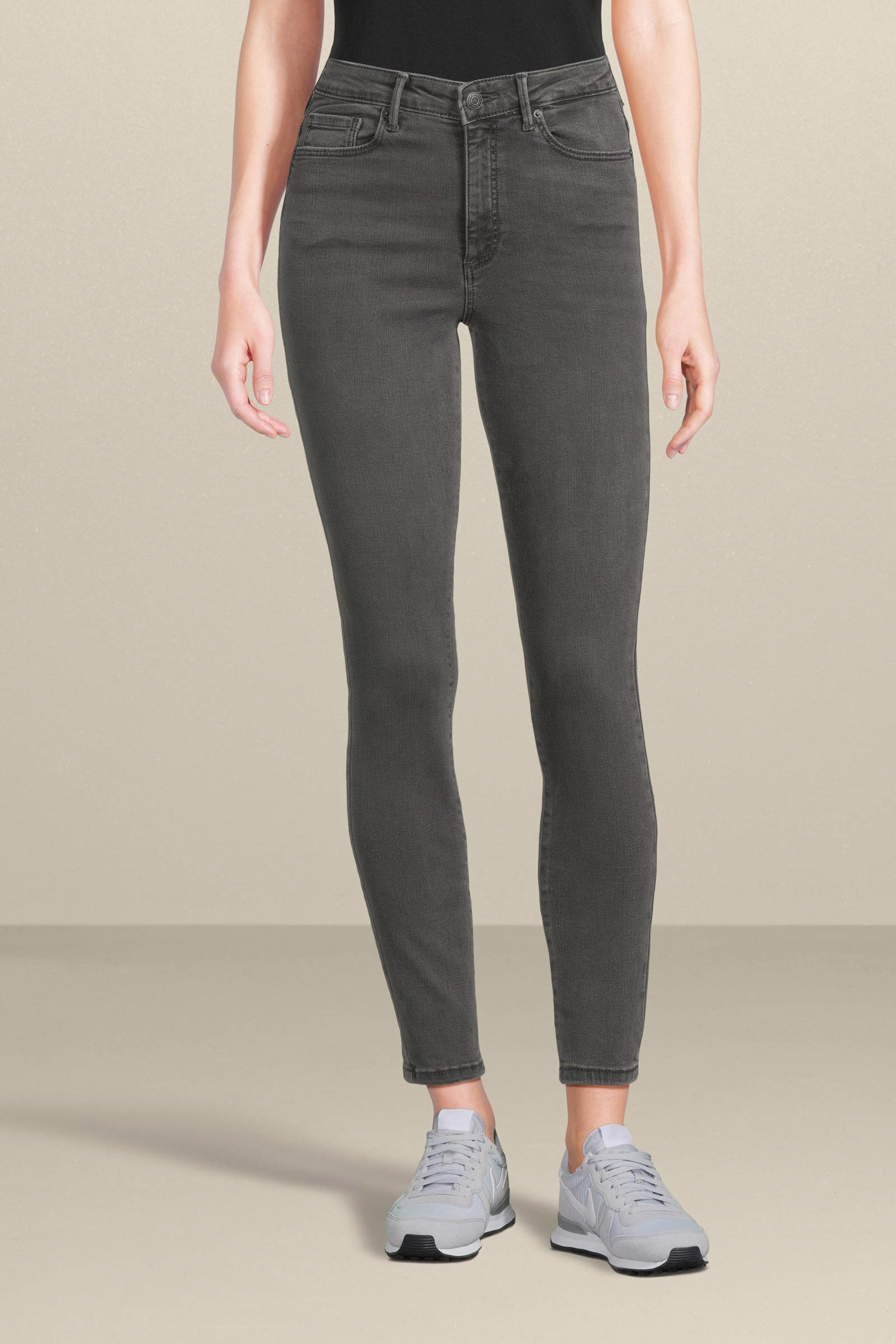 VERO MODA high waist skinny jeans VMSOPHIA dark grey denim | wehkamp