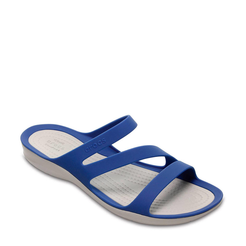 Crocs Swiftwater slippers blauw | wehkamp