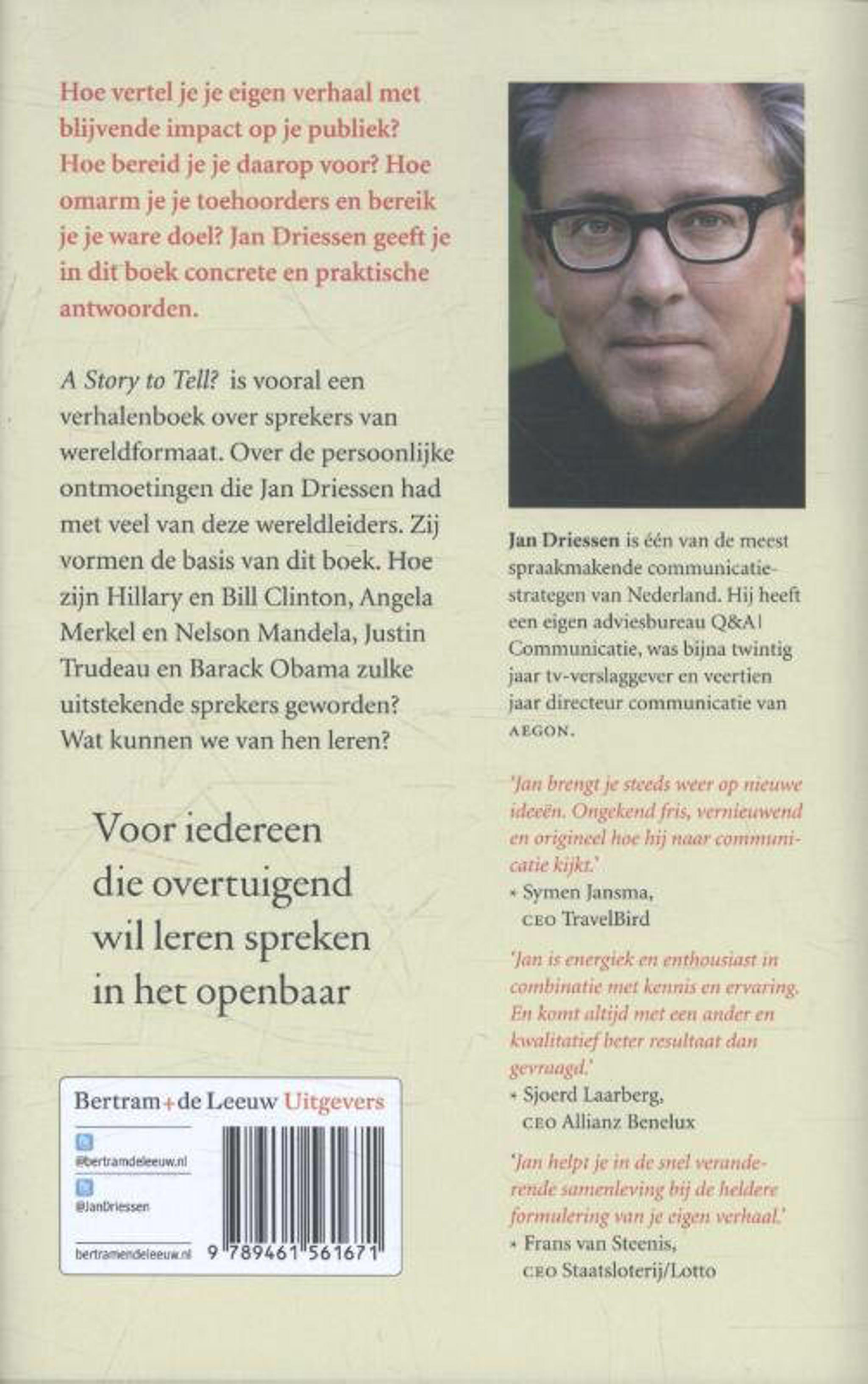 Jan Driessen A story to tell? | wehkamp