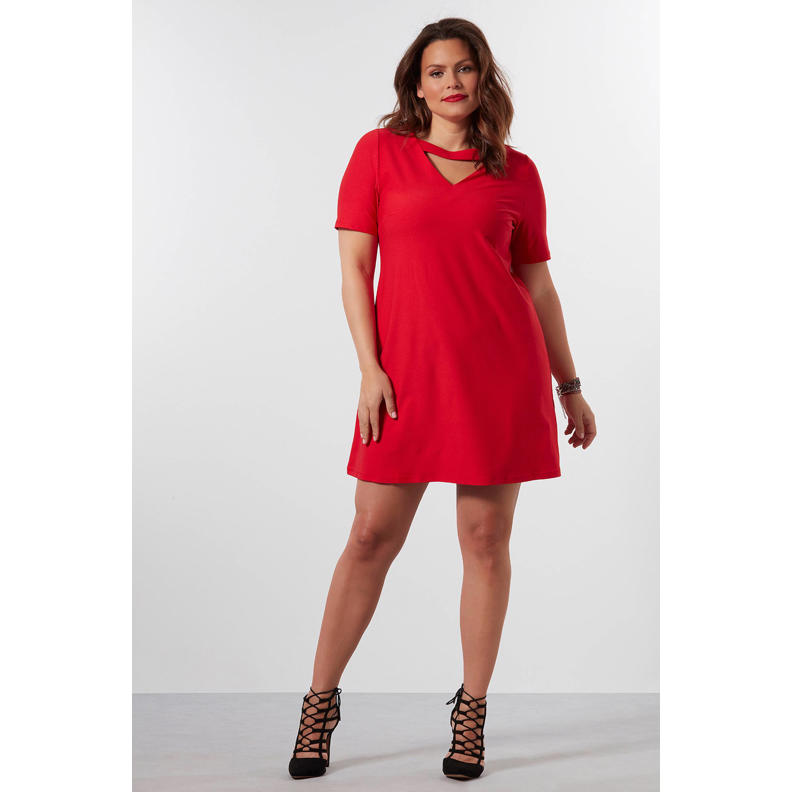 MS Mode jurk rood | wehkamp