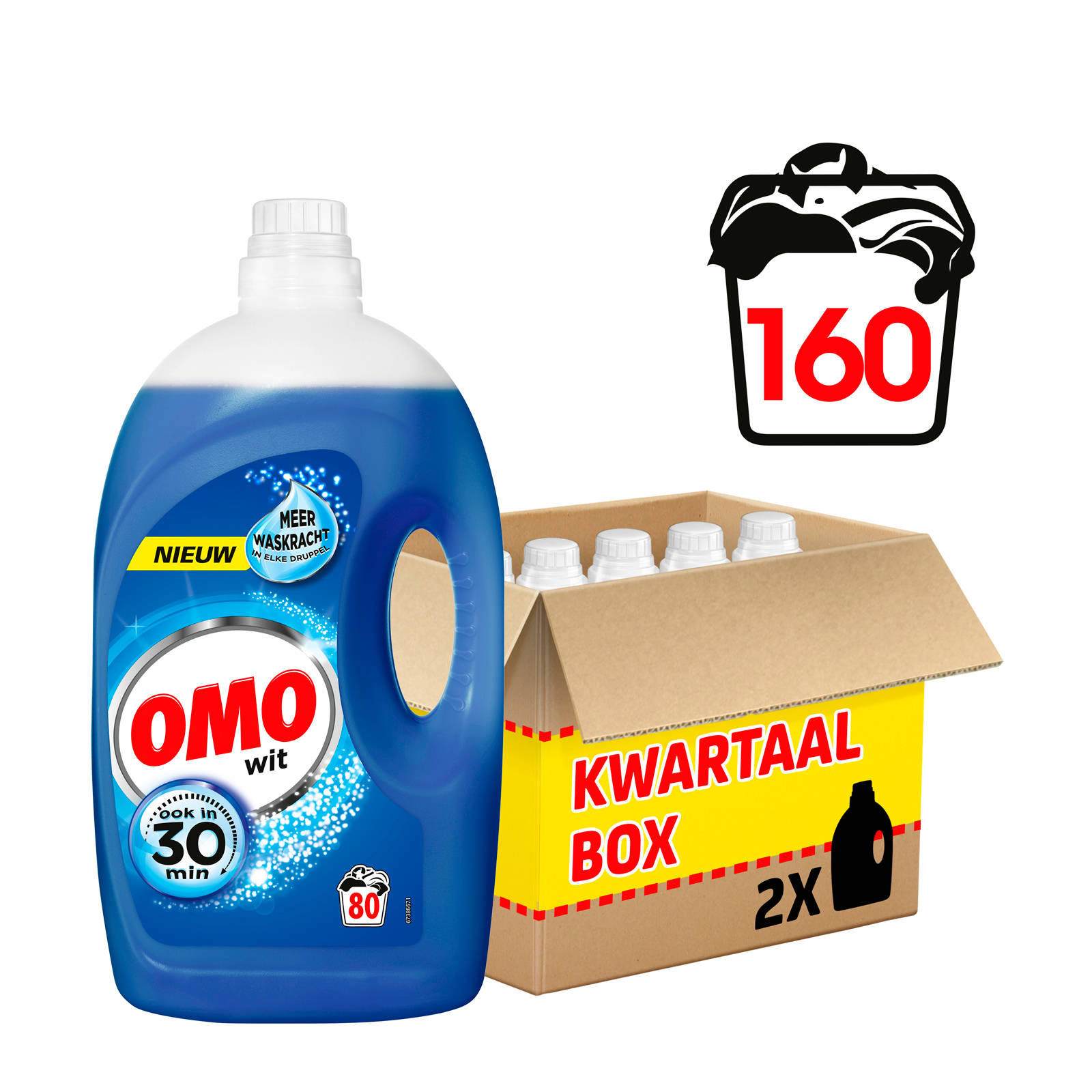 Omo wasmiddel wit - 160 wasbeurten - vloeibaar | wehkamp