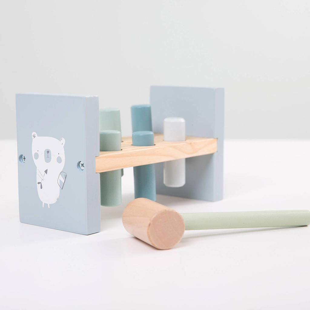 Little Dutch houten hamerbank avontuur blauw | wehkamp