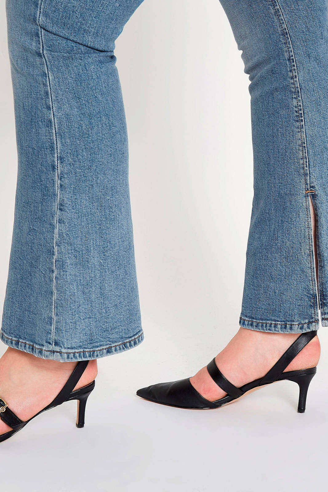 River Island Plus high waist flared jeans met split | wehkamp