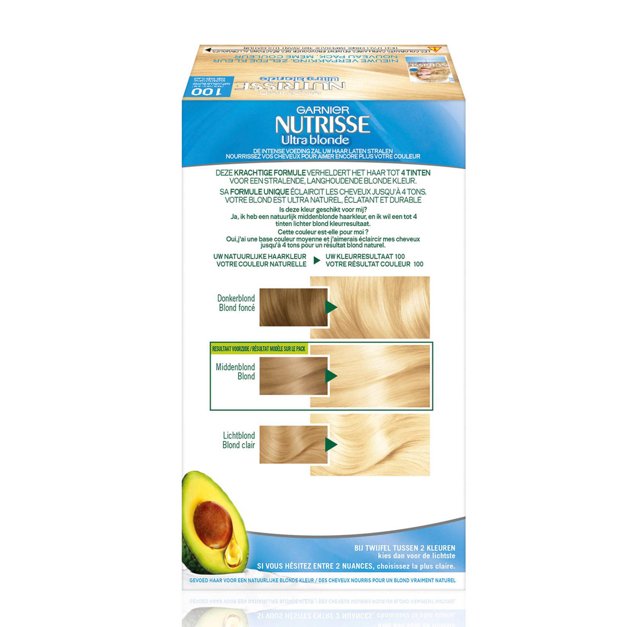 Garnier Nutrisse Ultra Crème haarkleuring - 100 Zeer Licht Natuurlijk ...