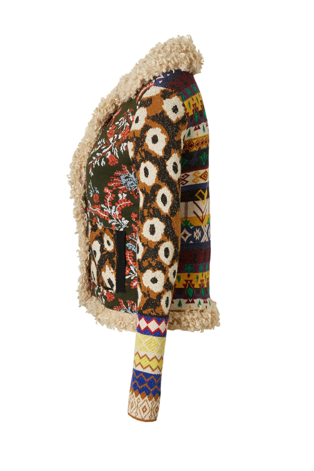 Desigual vest met imitatiebont | wehkamp