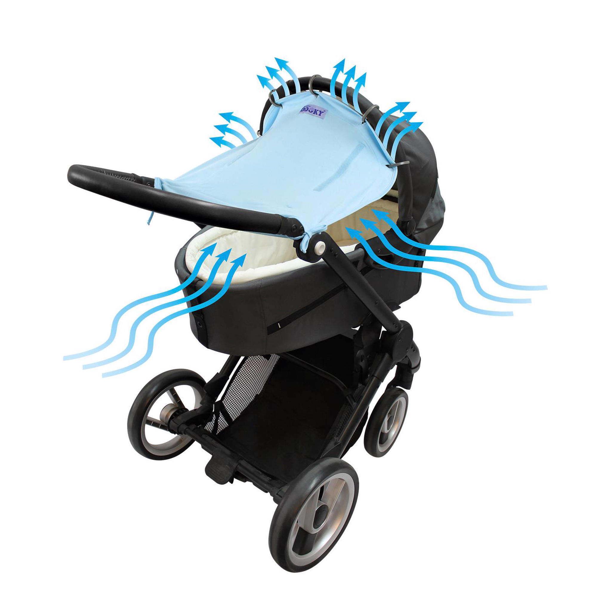 Dooky Uni Cover beschermdoek baby blauw | wehkamp