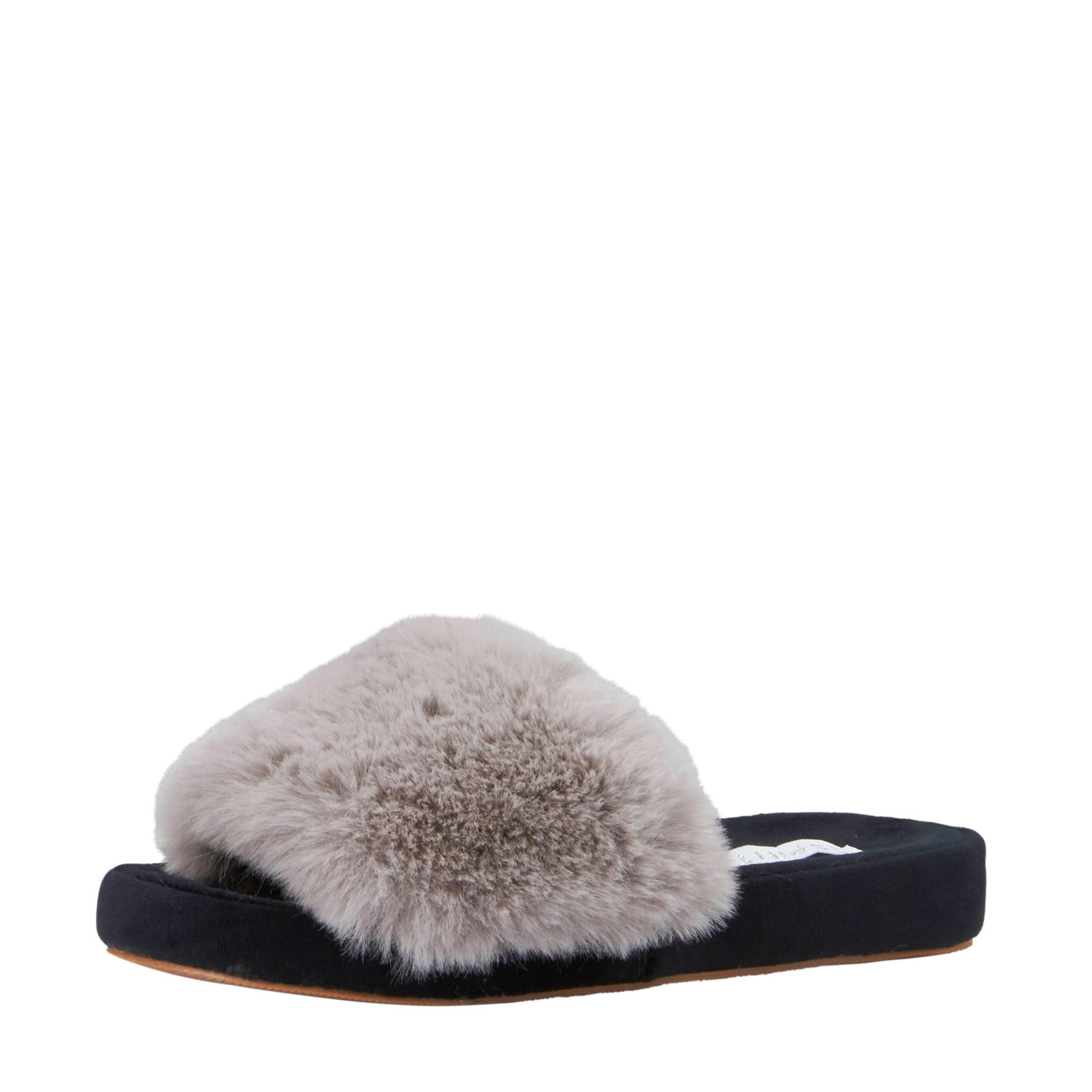 ESPRIT slippers Aaya Slide grijs | wehkamp