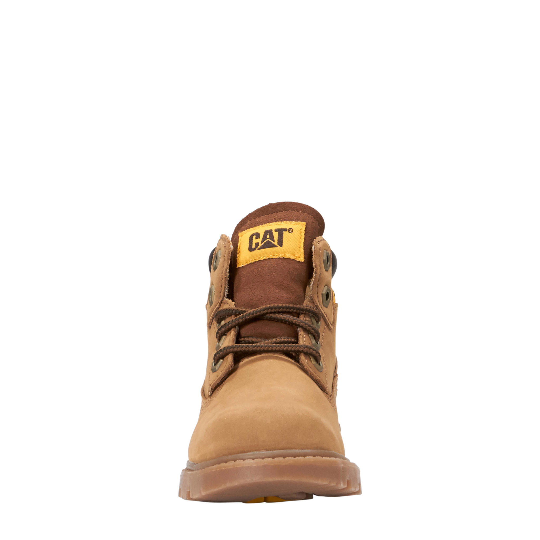 Caterpillar leren veterboots beige | wehkamp