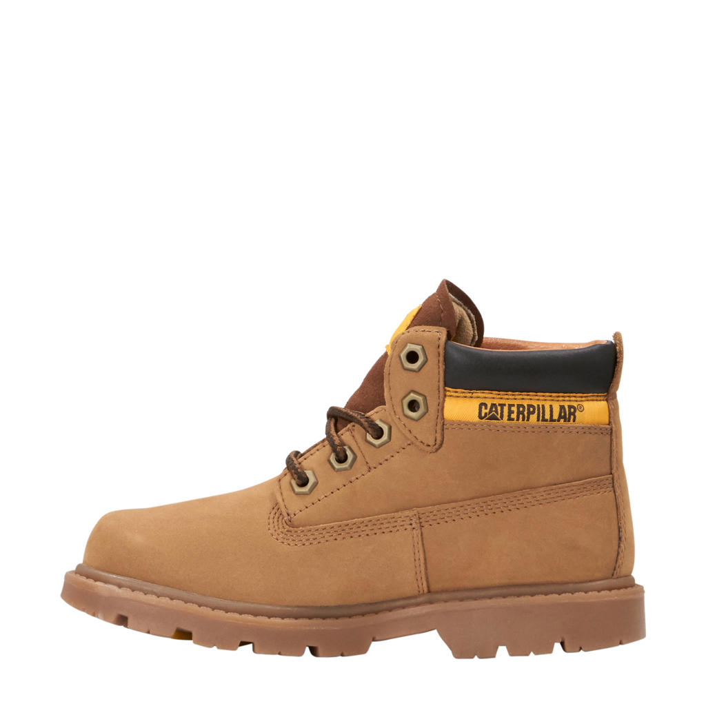 Caterpillar leren veterboots beige | wehkamp