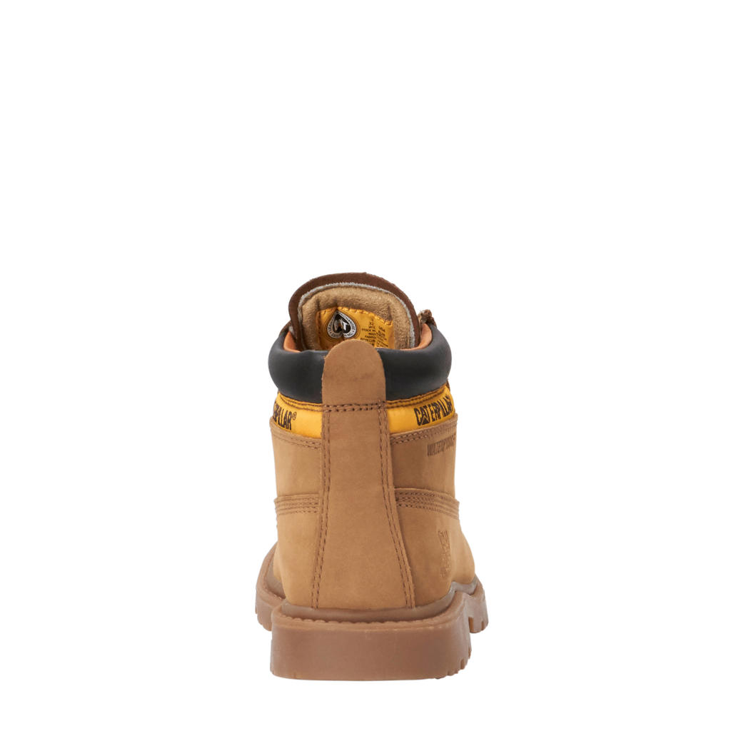 Caterpillar leren veterboots beige | wehkamp
