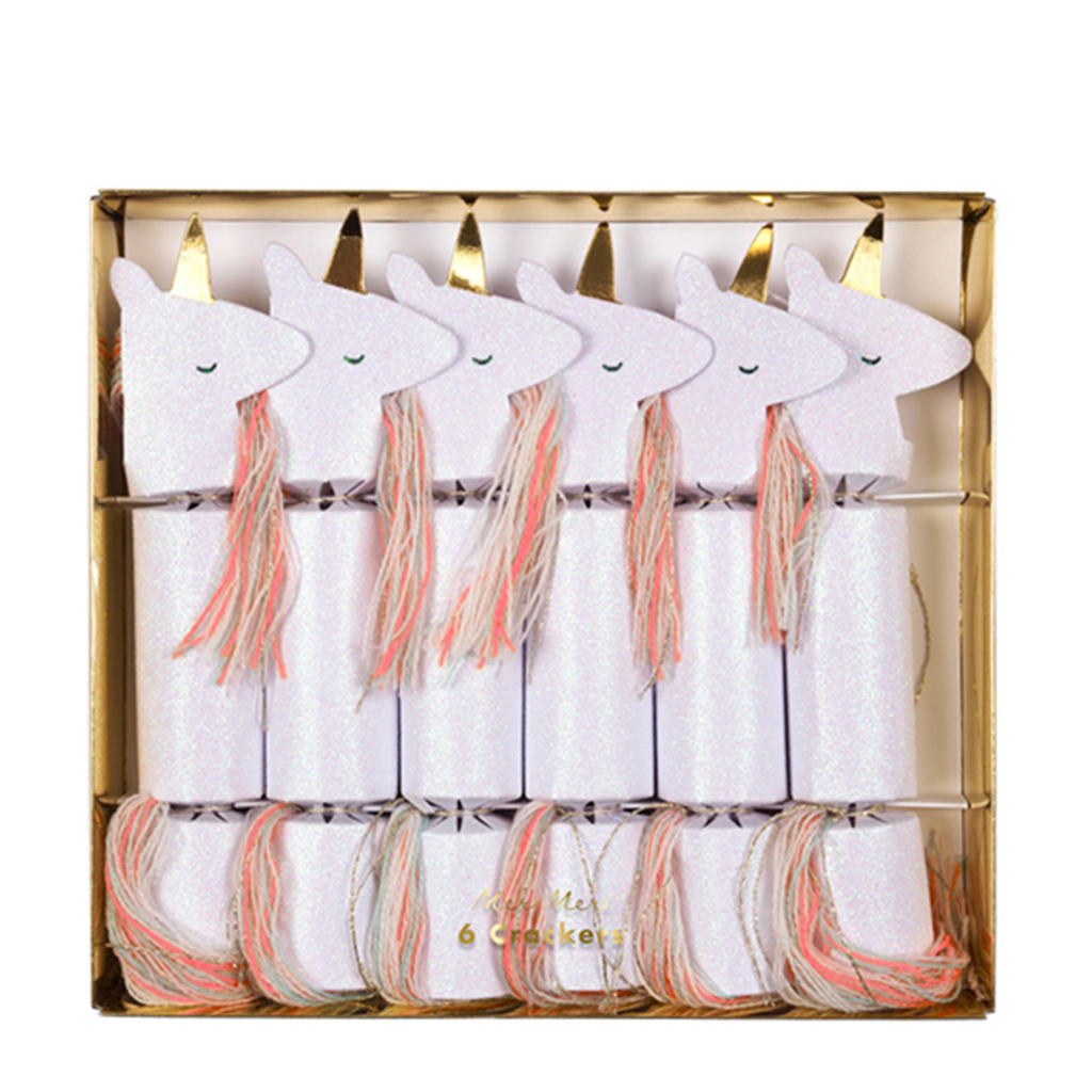 Meri Meri kerst crackers unicorn (set van 6) | wehkamp