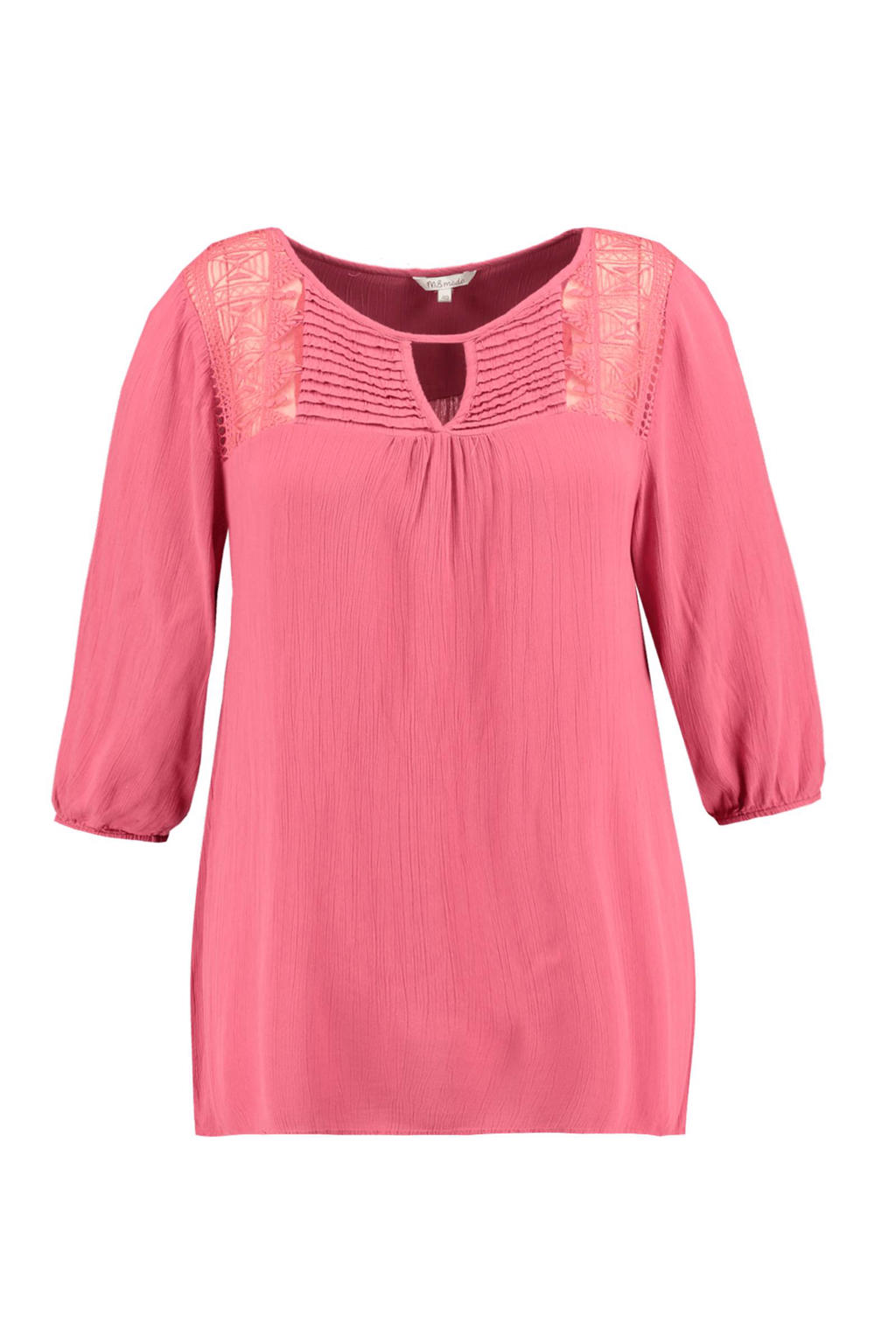 MS Mode top met open detail roze | wehkamp