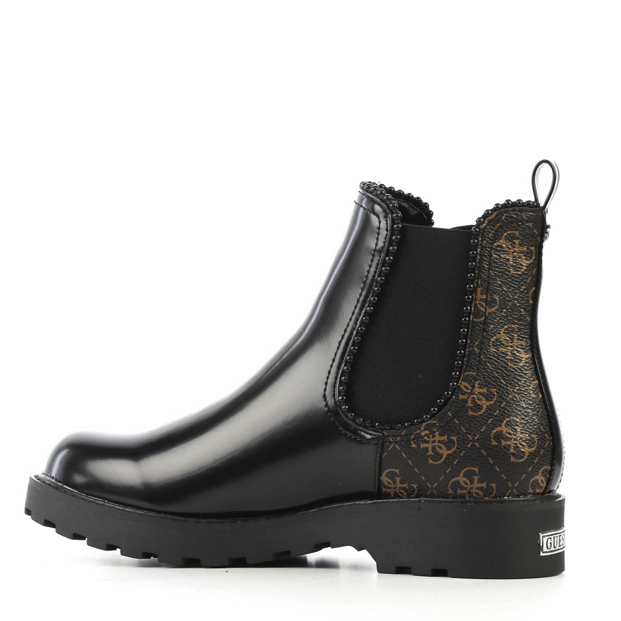 GUESS chelsea boots met logoprint zwart | wehkamp