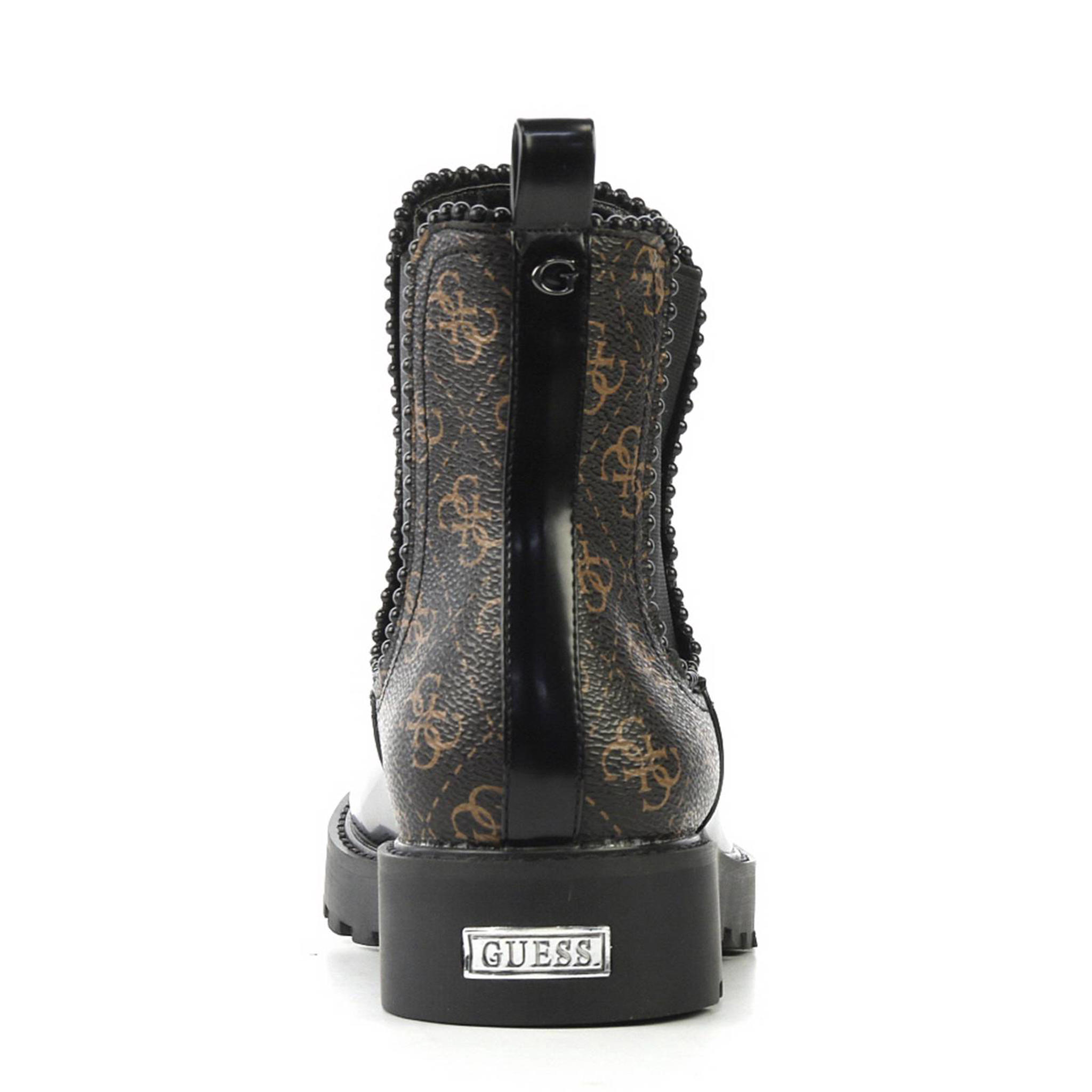 GUESS chelsea boots met logoprint zwart | wehkamp
