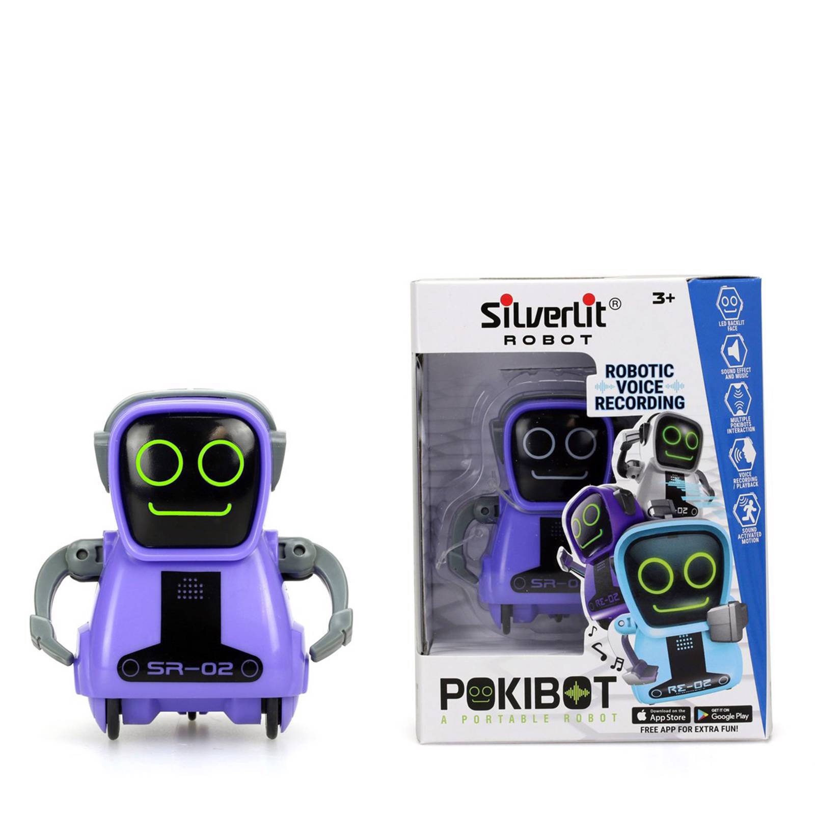 Silverlit PokiBot paars | wehkamp