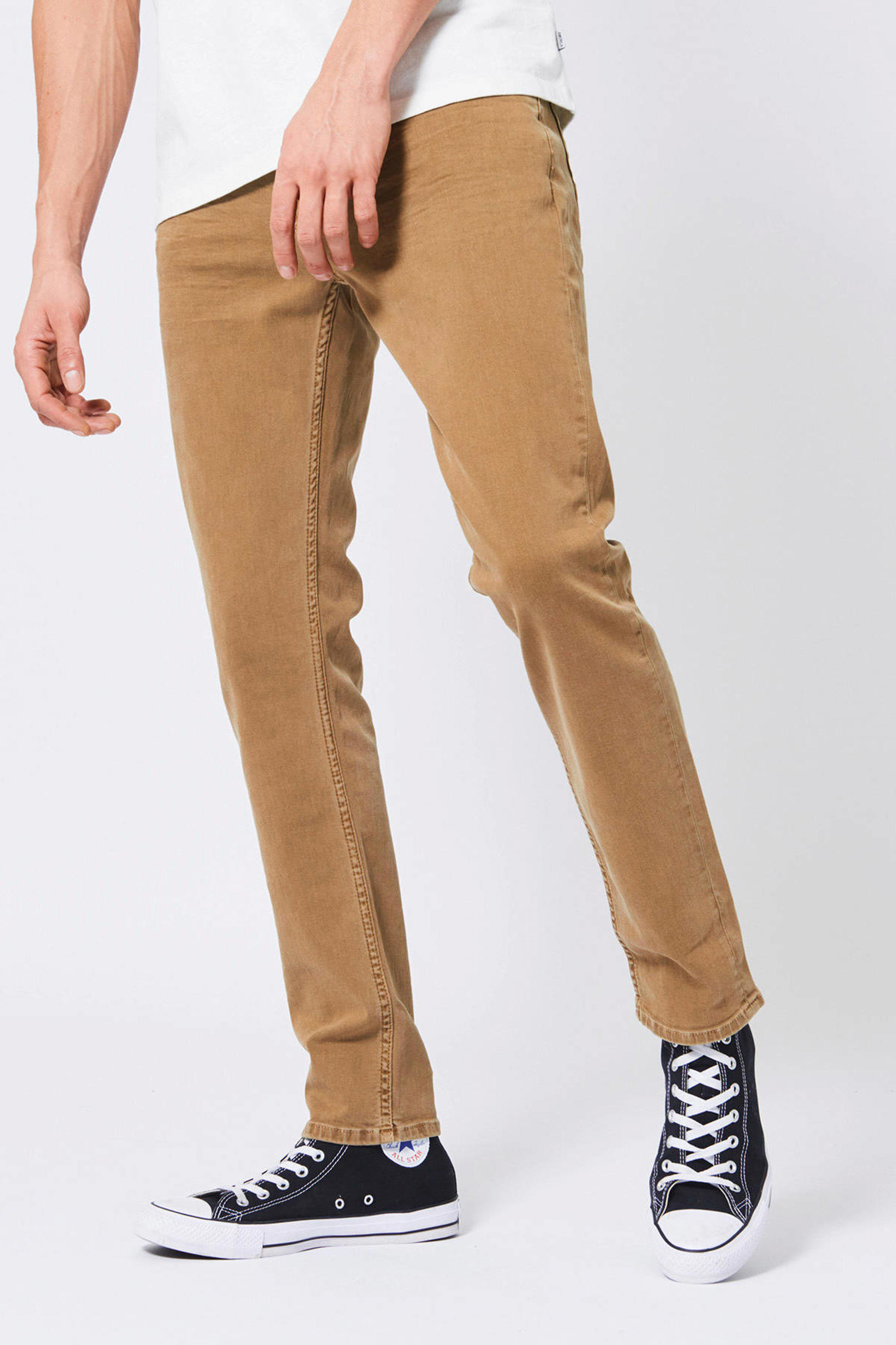 America Today straight fit jeans Pearce camel | wehkamp