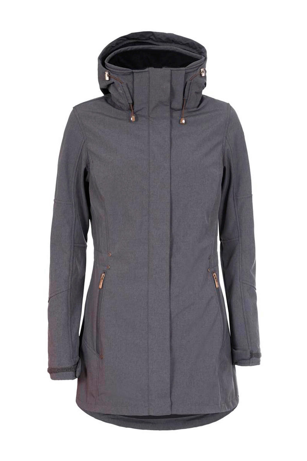 Luhta softshell jack Britta grijs | wehkamp