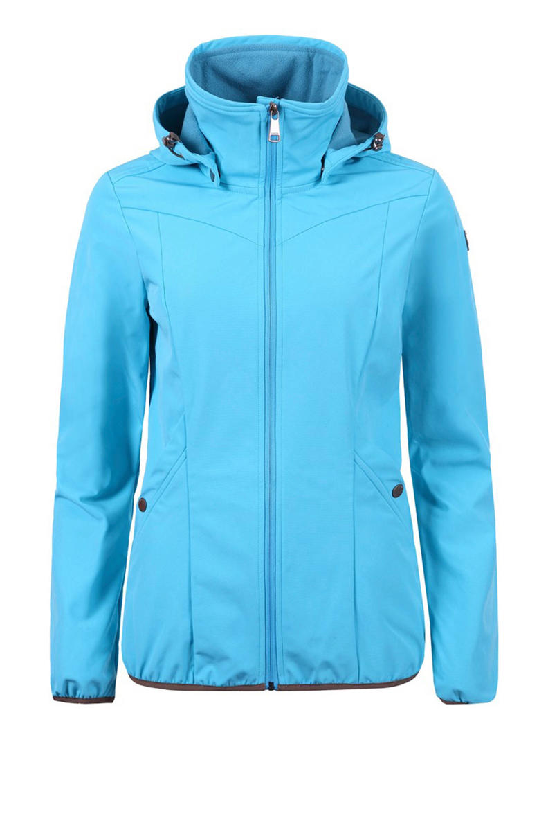 Luhta Beata outdoor softshell jack turquoise | wehkamp