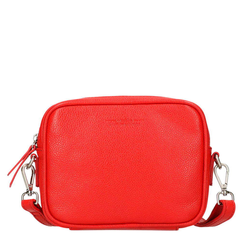 Sacha leren crossbody tas rood | wehkamp